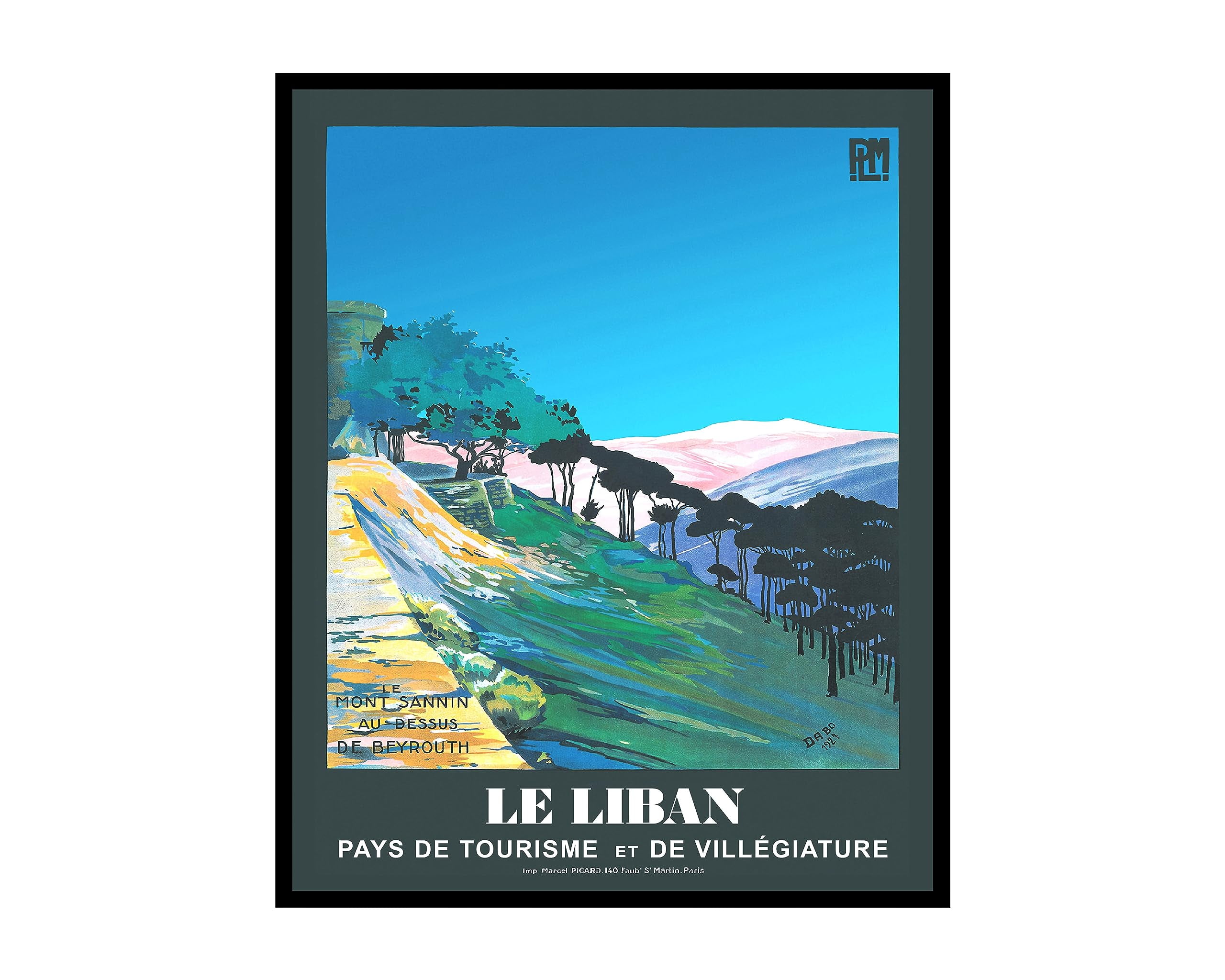 Poster Master Vintage Travel Poster - Retro Lebanon Print - Beirut Art ...
