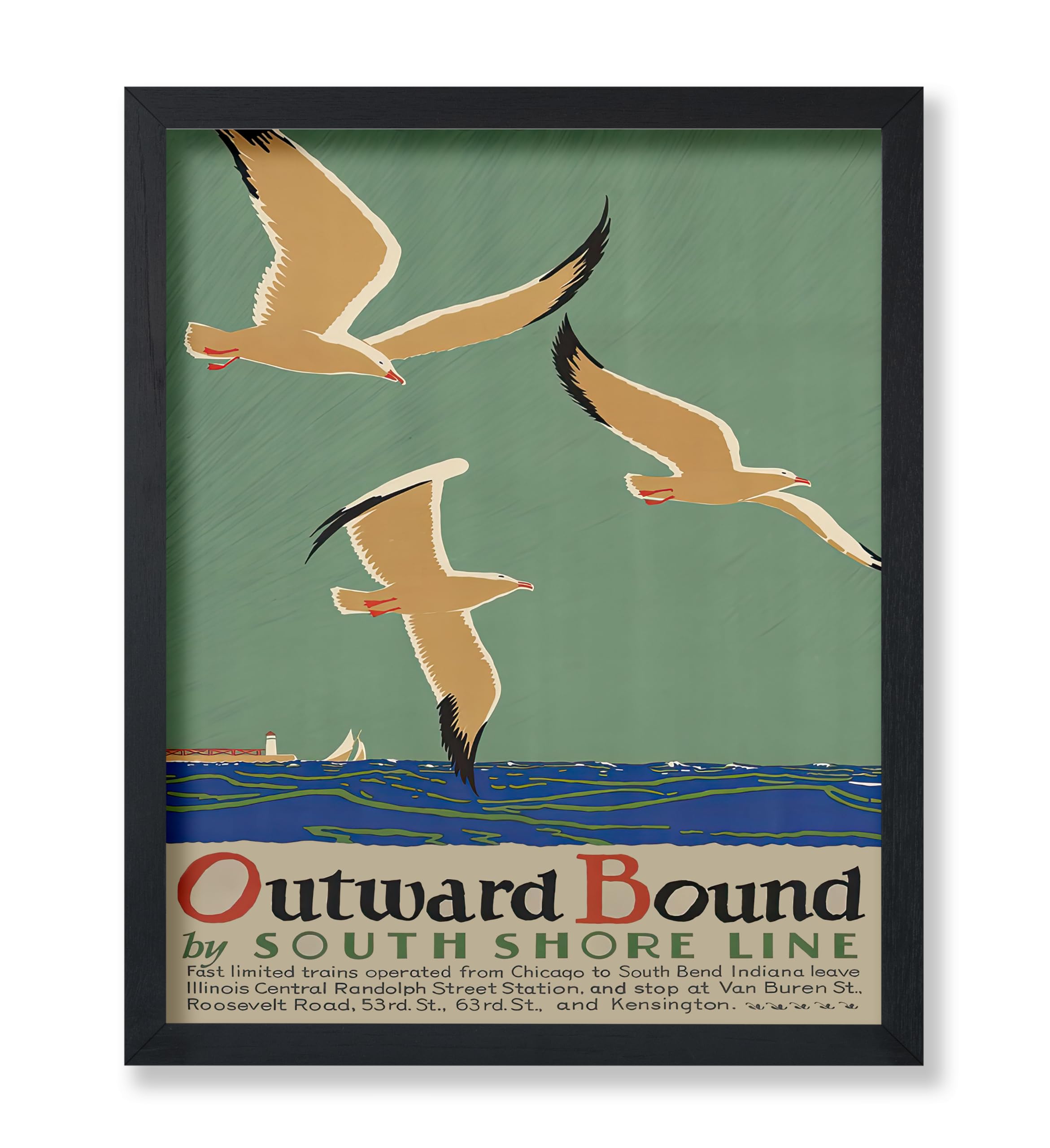 Poster Master Vintage Travel Poster - Retro Outward Bound Print - South ...