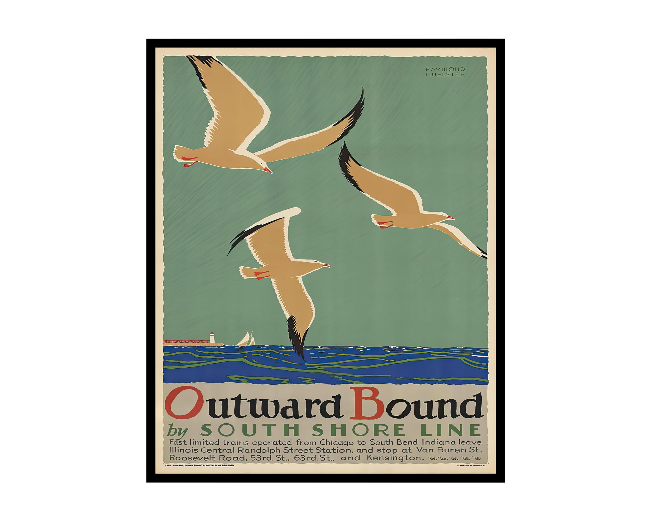 Poster Master Vintage Travel Poster - Retro Outward Bound Print - South ...