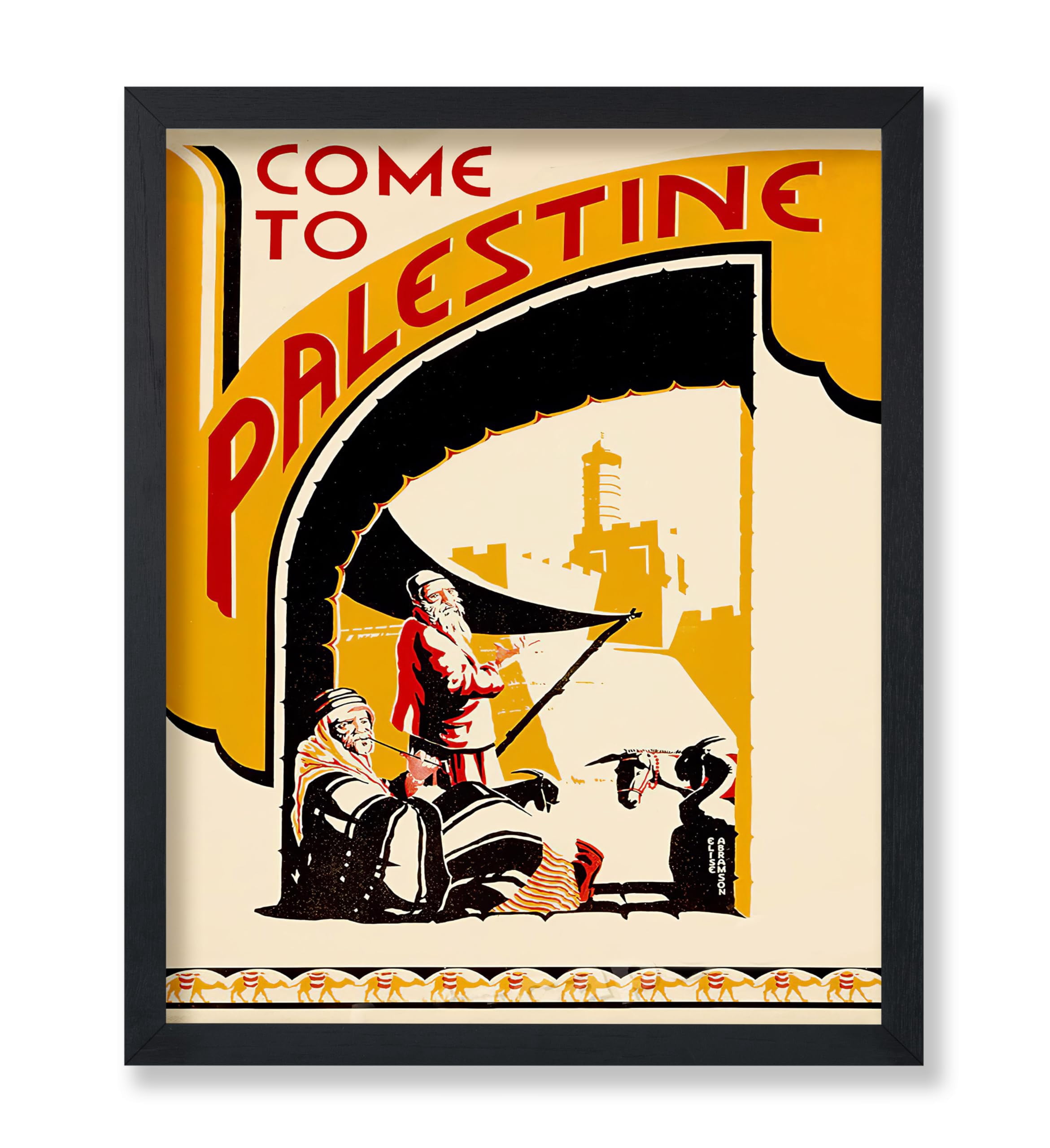 Poster Master Vintage Travel Poster - Retro Palestine Print - Come To Palestine Art - Middle ...