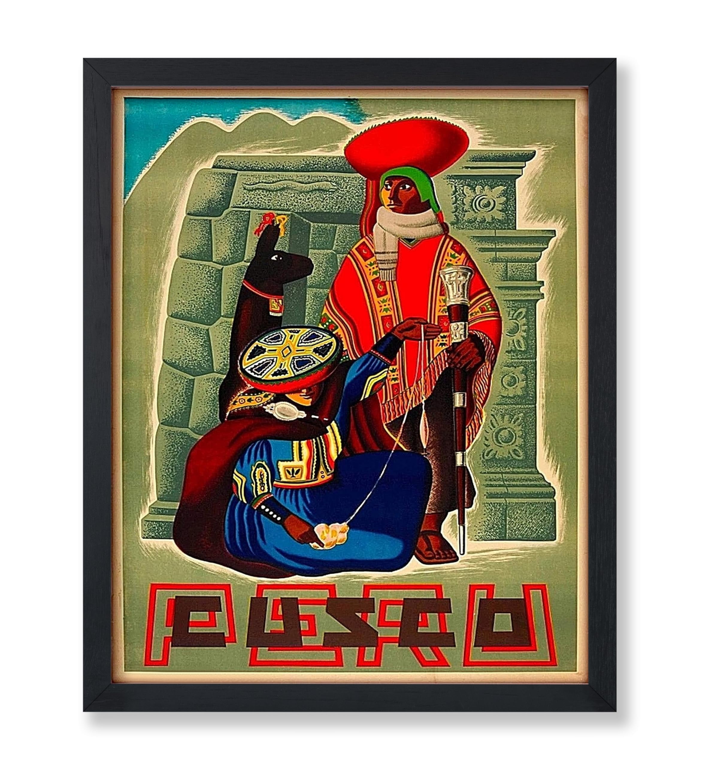 Poster Master Vintage Travel Poster - Retro Peru Print - Machu Picchu ...