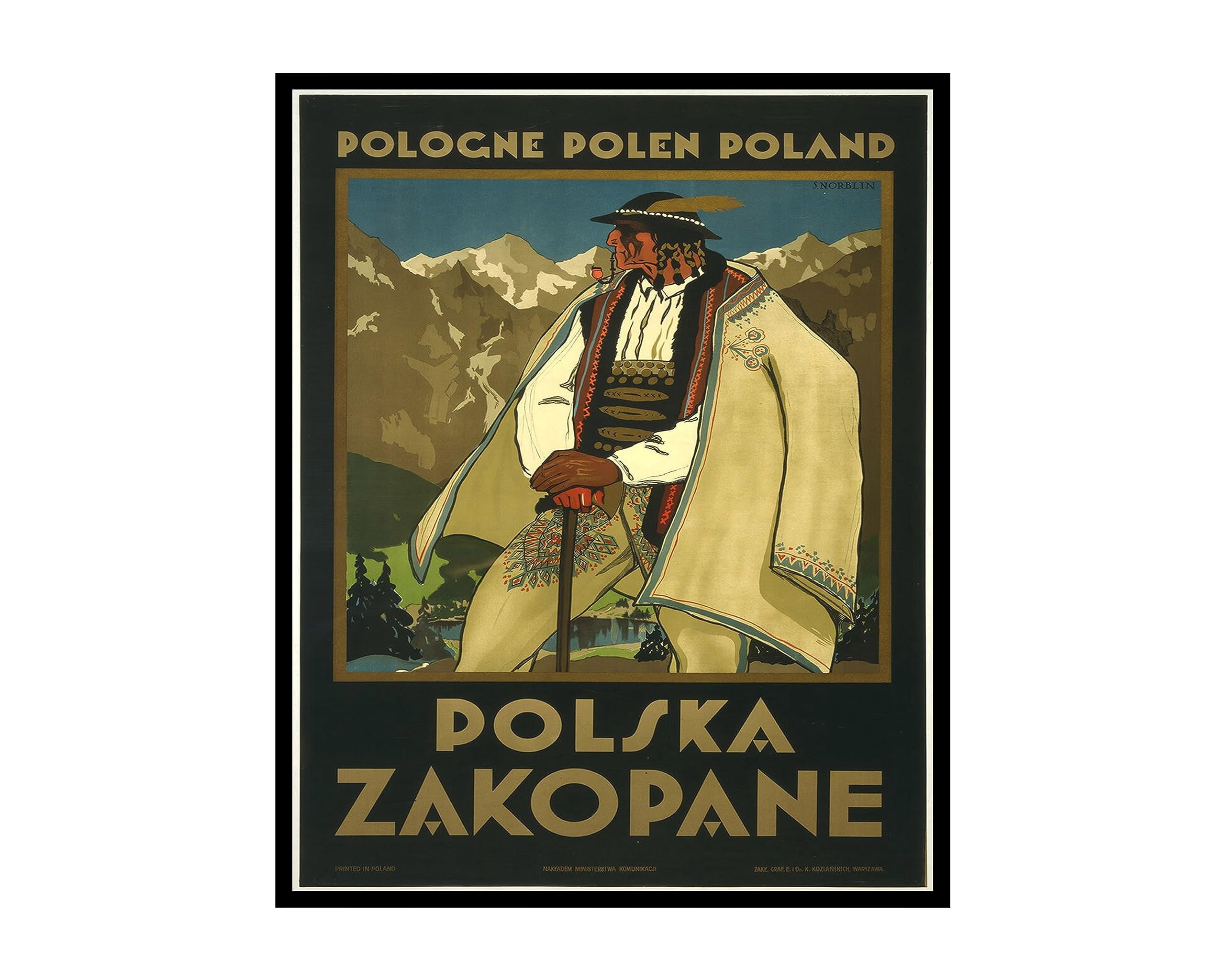 Poster Master Vintage Travel Poster - Retro Poland Print - Advertising ...
