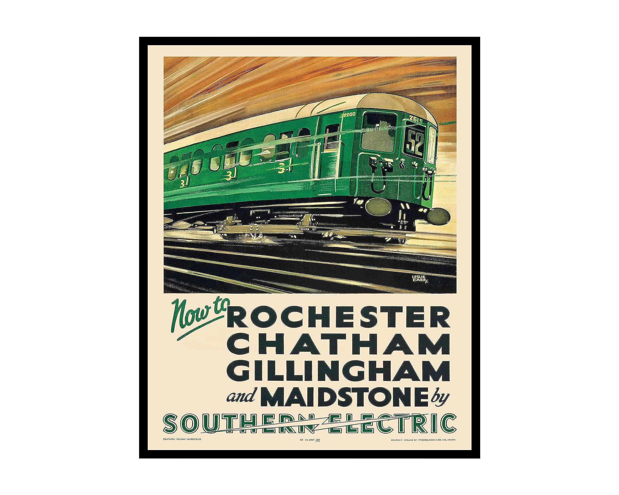 Poster Master Vintage Travel Poster - Retro Southern Railway Print ...