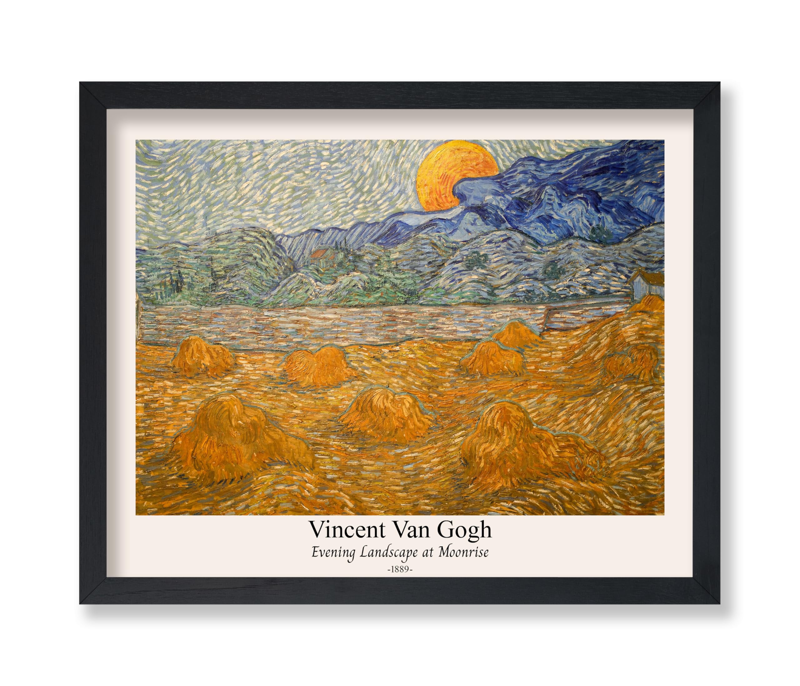 Poster Master Vintage Van Gogh Poster - Retro Evening Landscape at ...