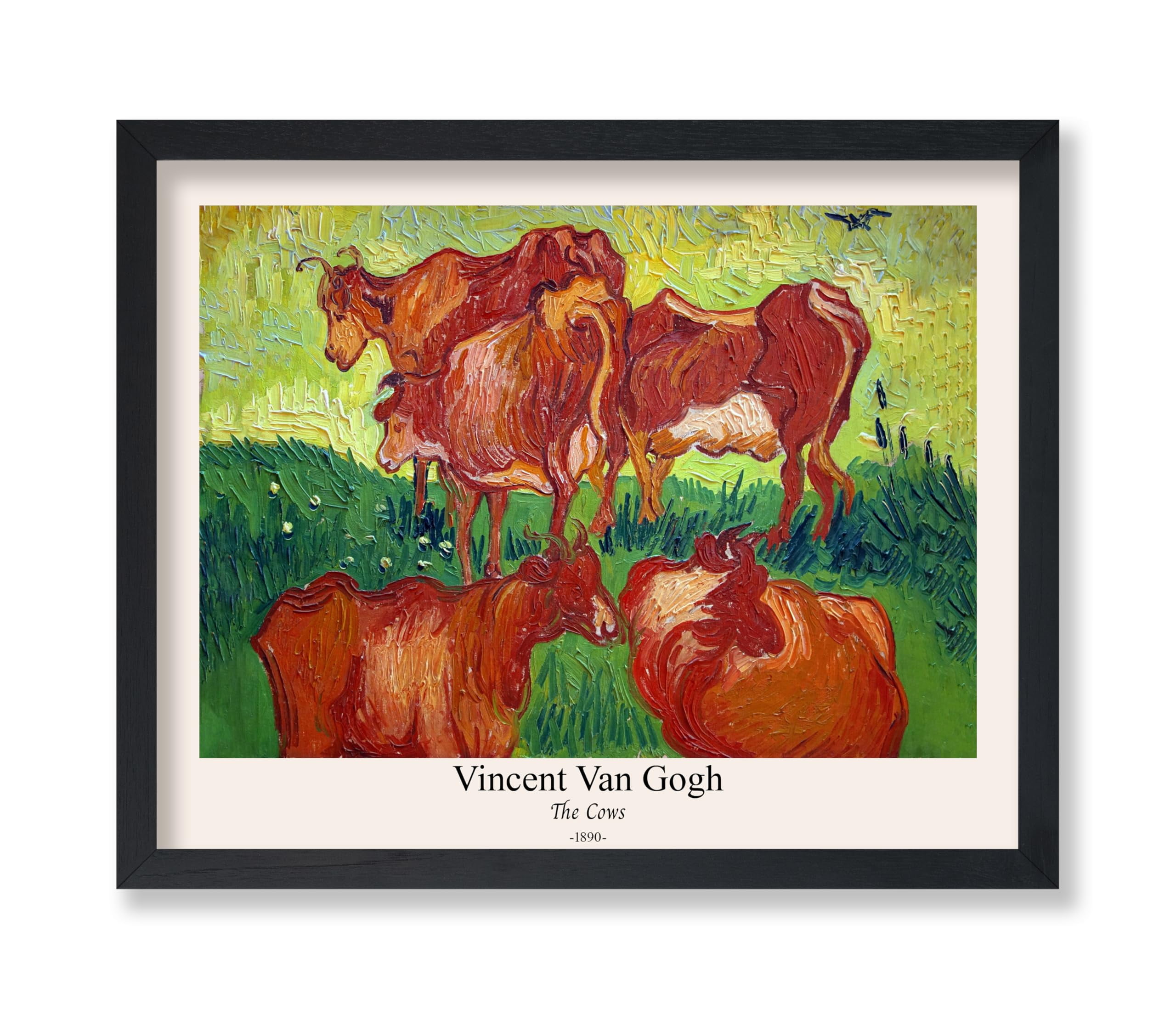 Poster Master Vintage Van Gogh Poster - Retro The Cows Print ...