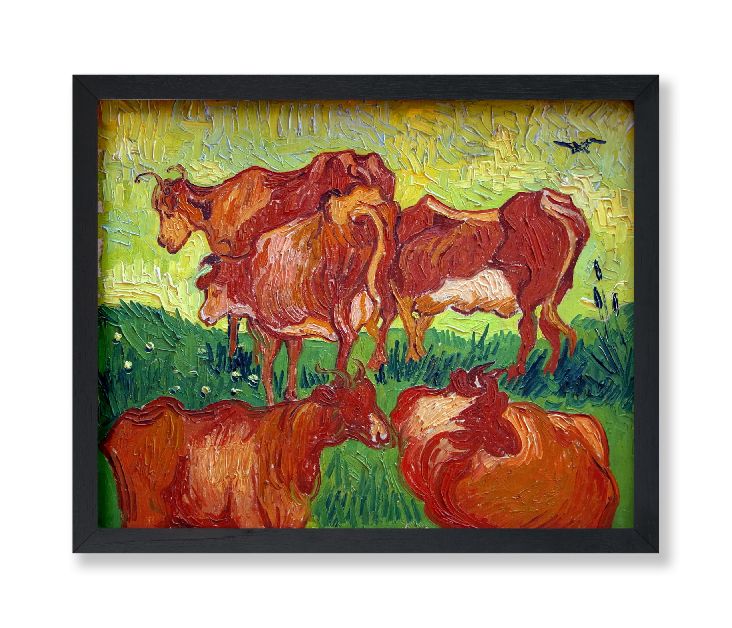 Poster Master Vintage Van Gogh Poster - Retro The Cows Print ...