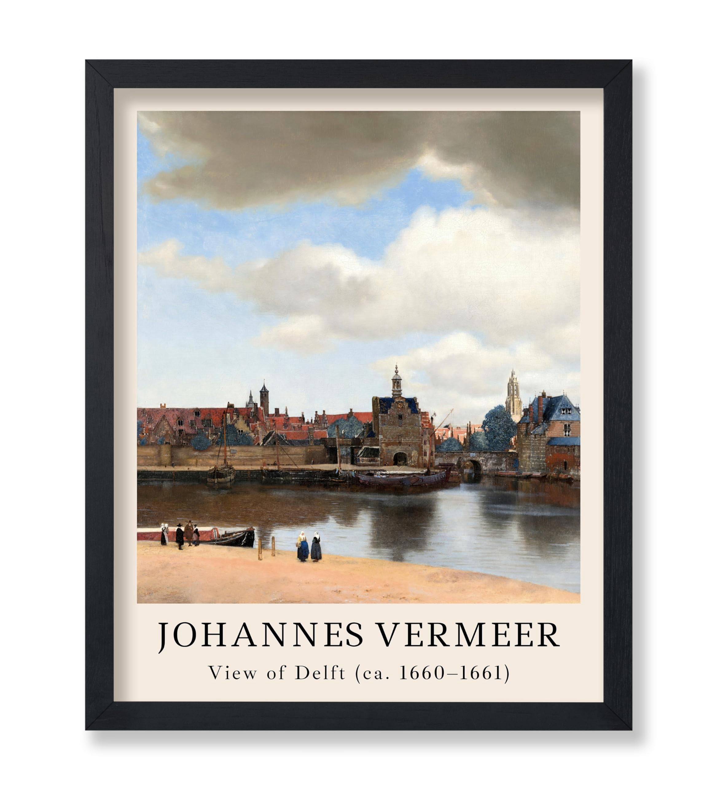 Poster Master Vintage View of Delft Poster - Retro View of Delft ...