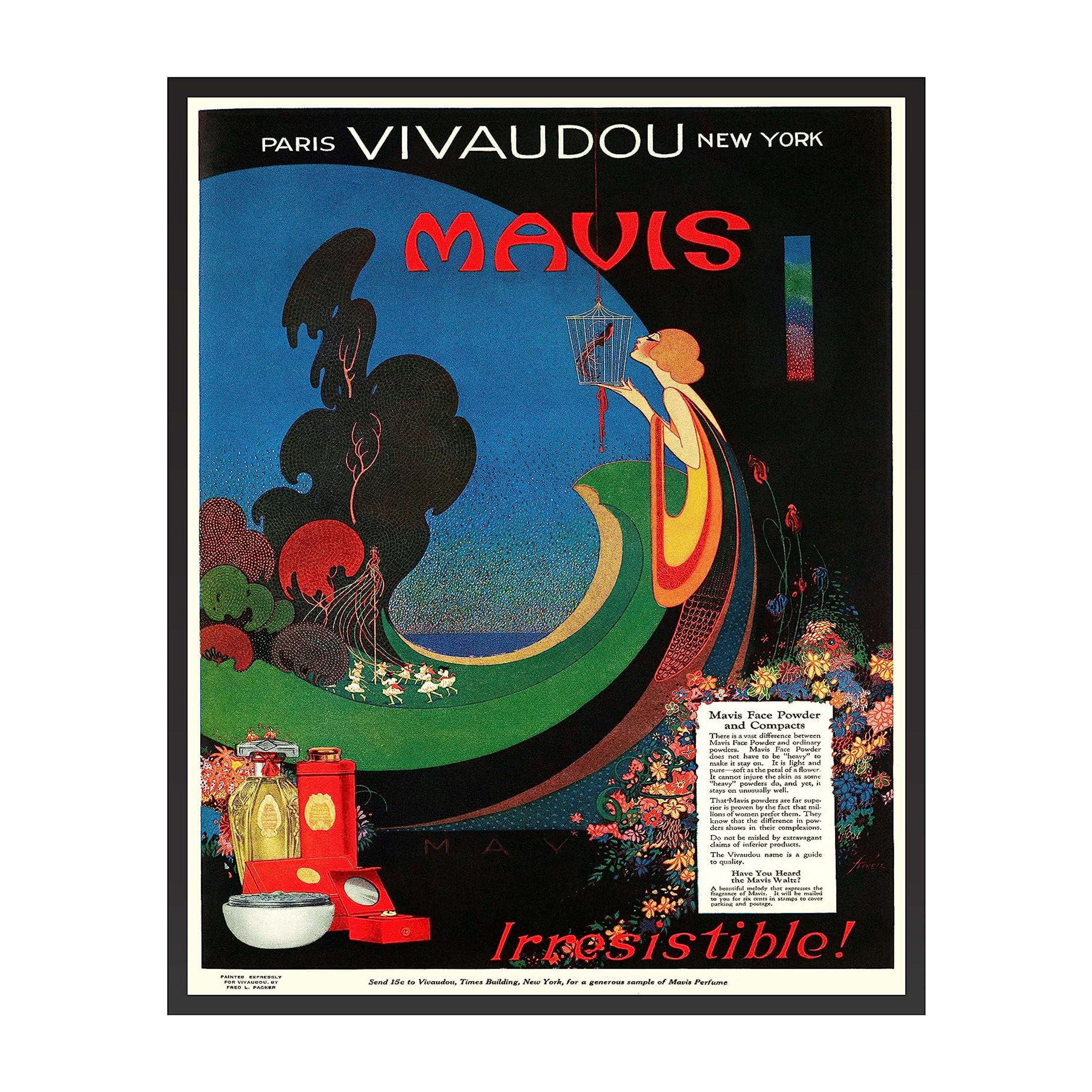 Poster Master Vintage Poster - Vivaudou Mavis Makeup & Perfume ...