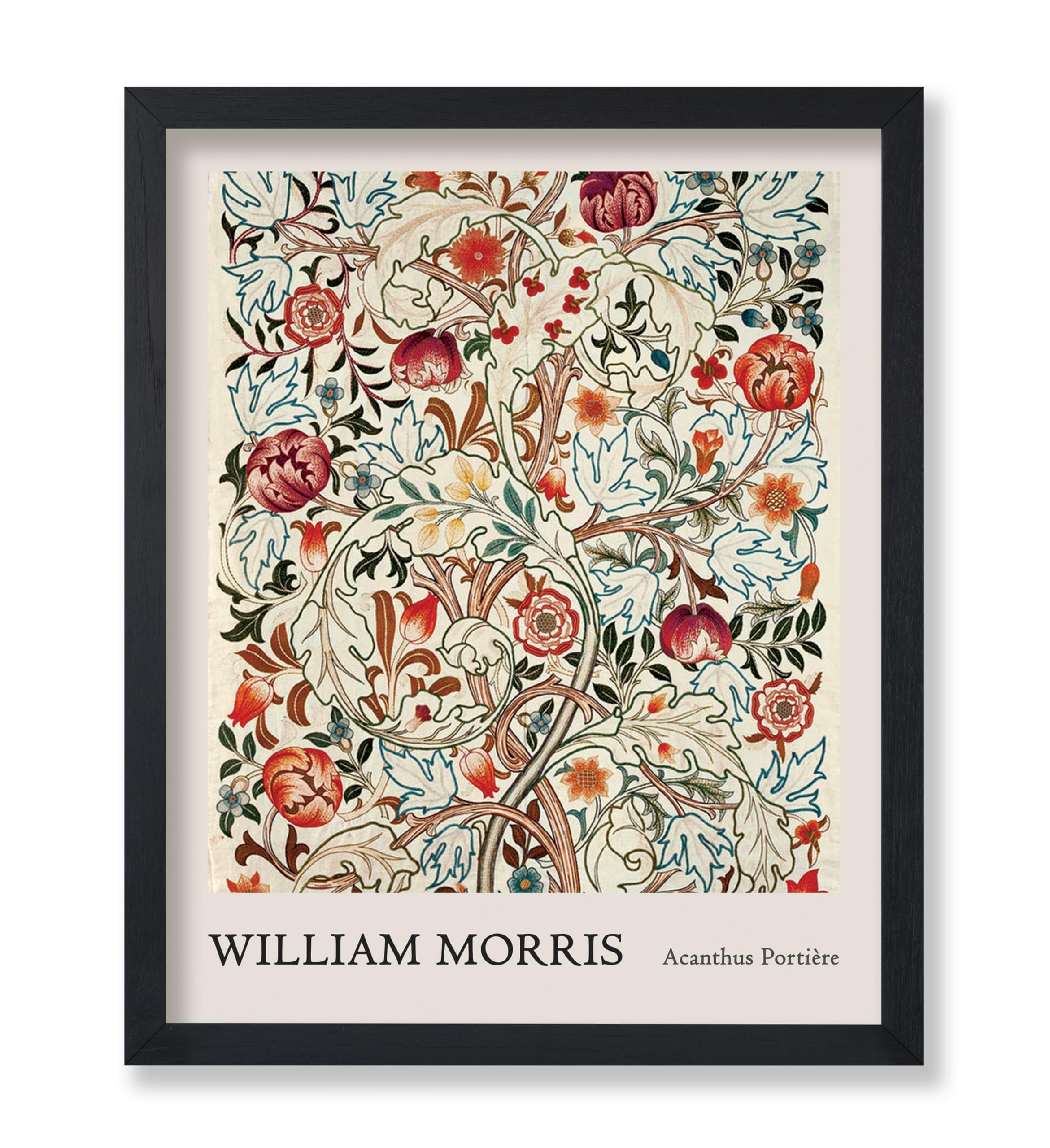 Poster Master Vintage William Morris Poster - Retro Acanthus Portiere ...