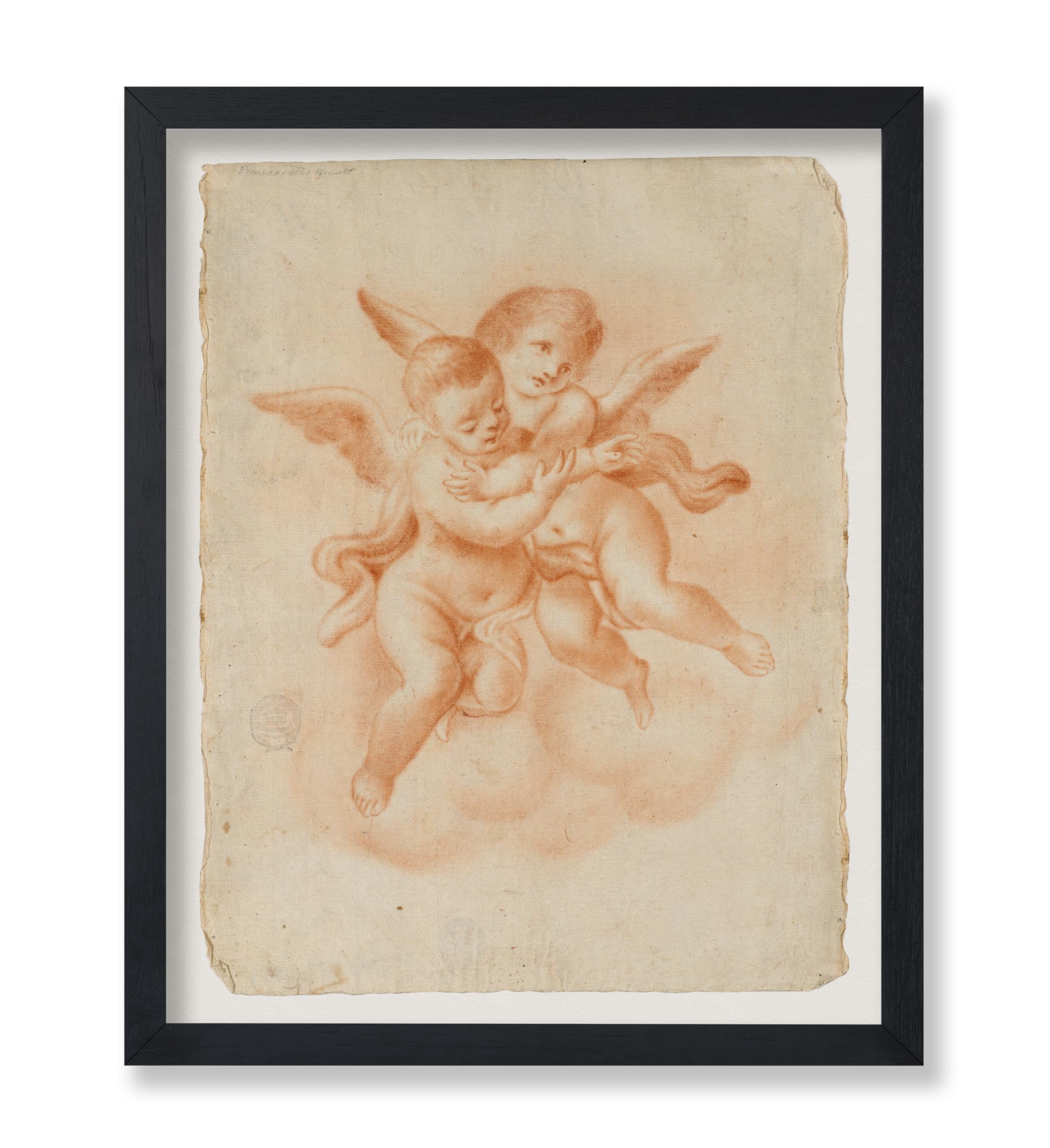 Poster Master Vintage Winged Putti in Clouds Poster - Retro Embrace ...