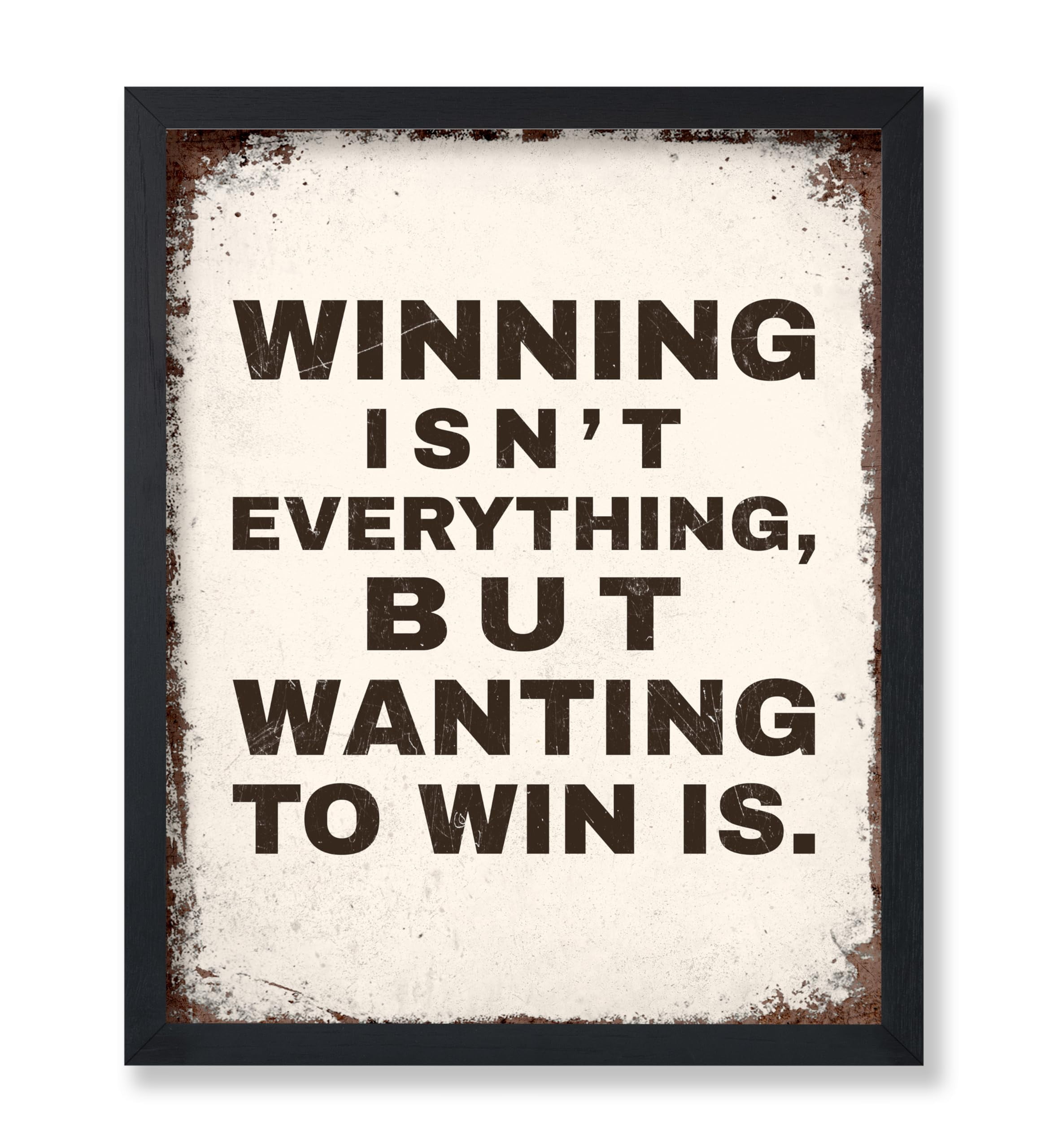 Poster Master Vintage Winning Isn't Everything Poster - Victory Print ...
