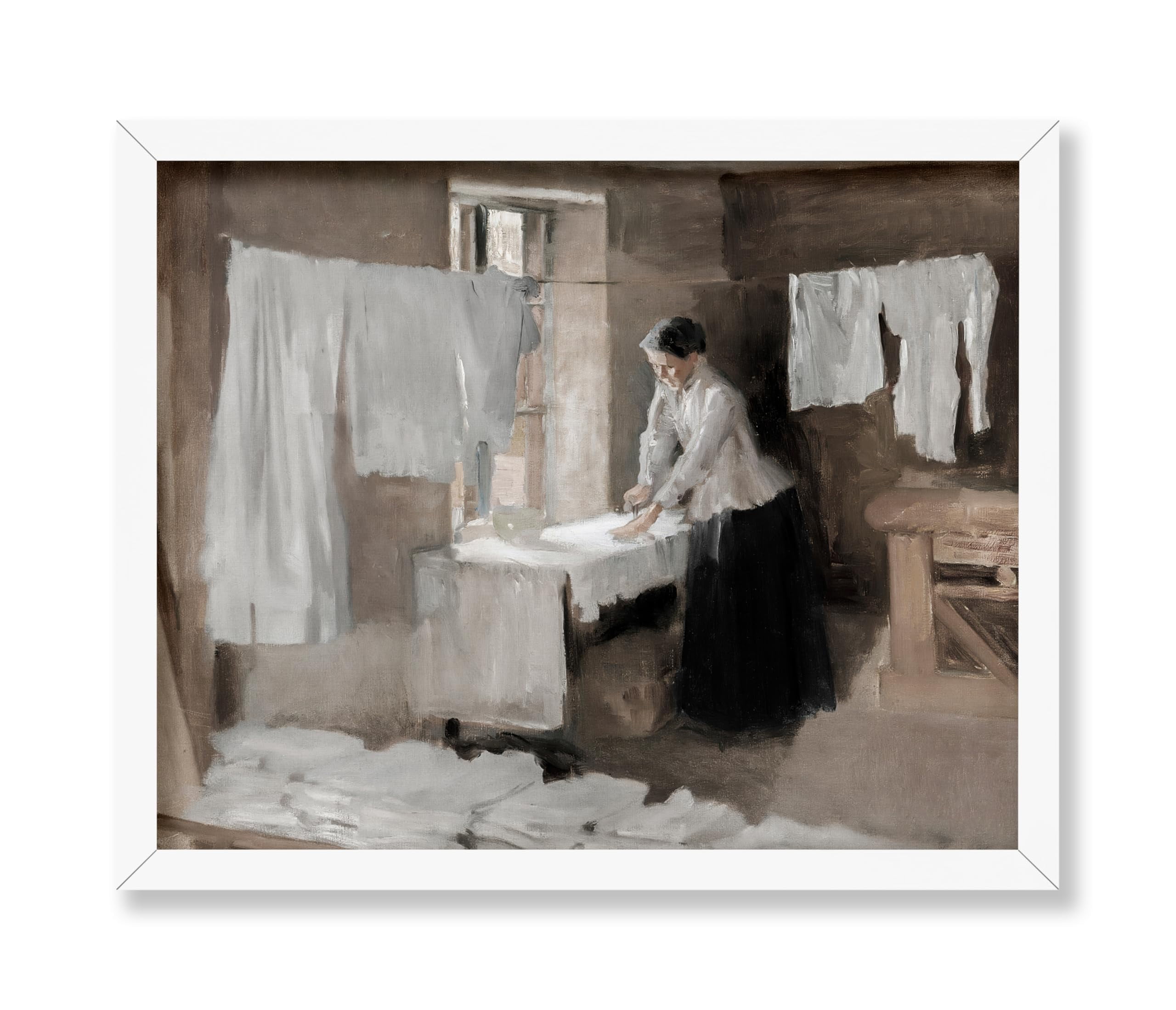 Poster Master Vintage Woman Ironing Poster - Retro Study for the ...