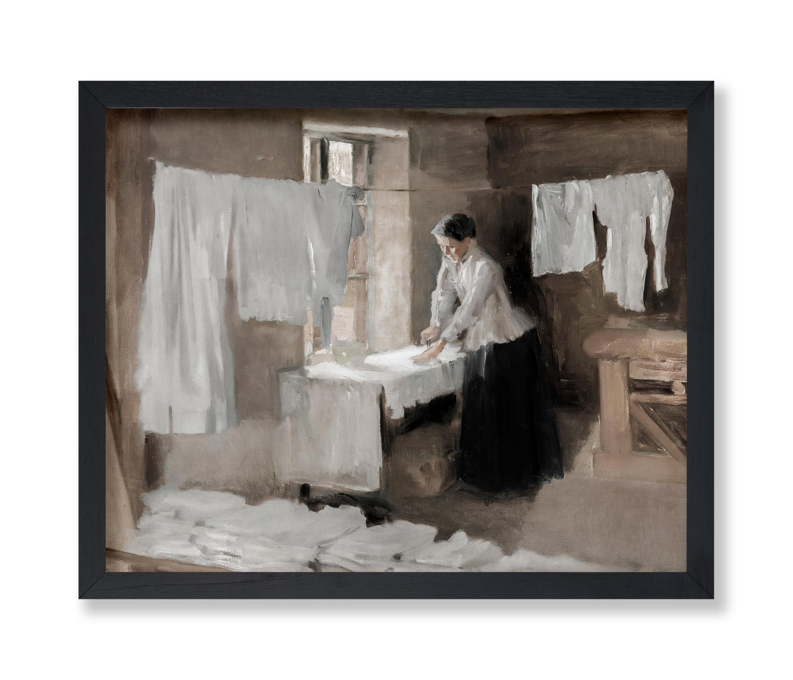 Poster Master Vintage Woman Ironing Poster - Retro Study for the ...