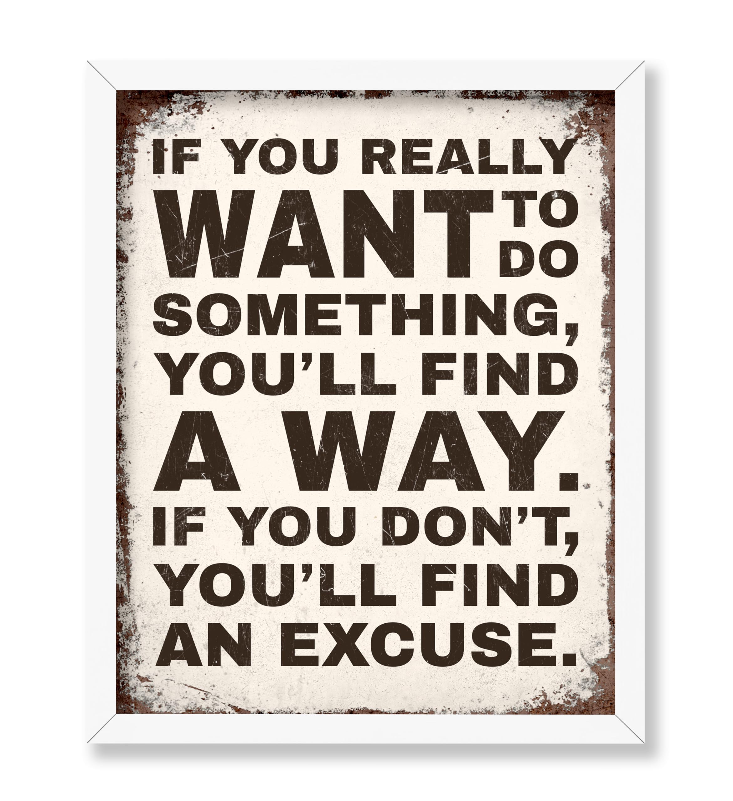 Poster Master Vintage You'll Find A Way Poster - Motivational Print ...