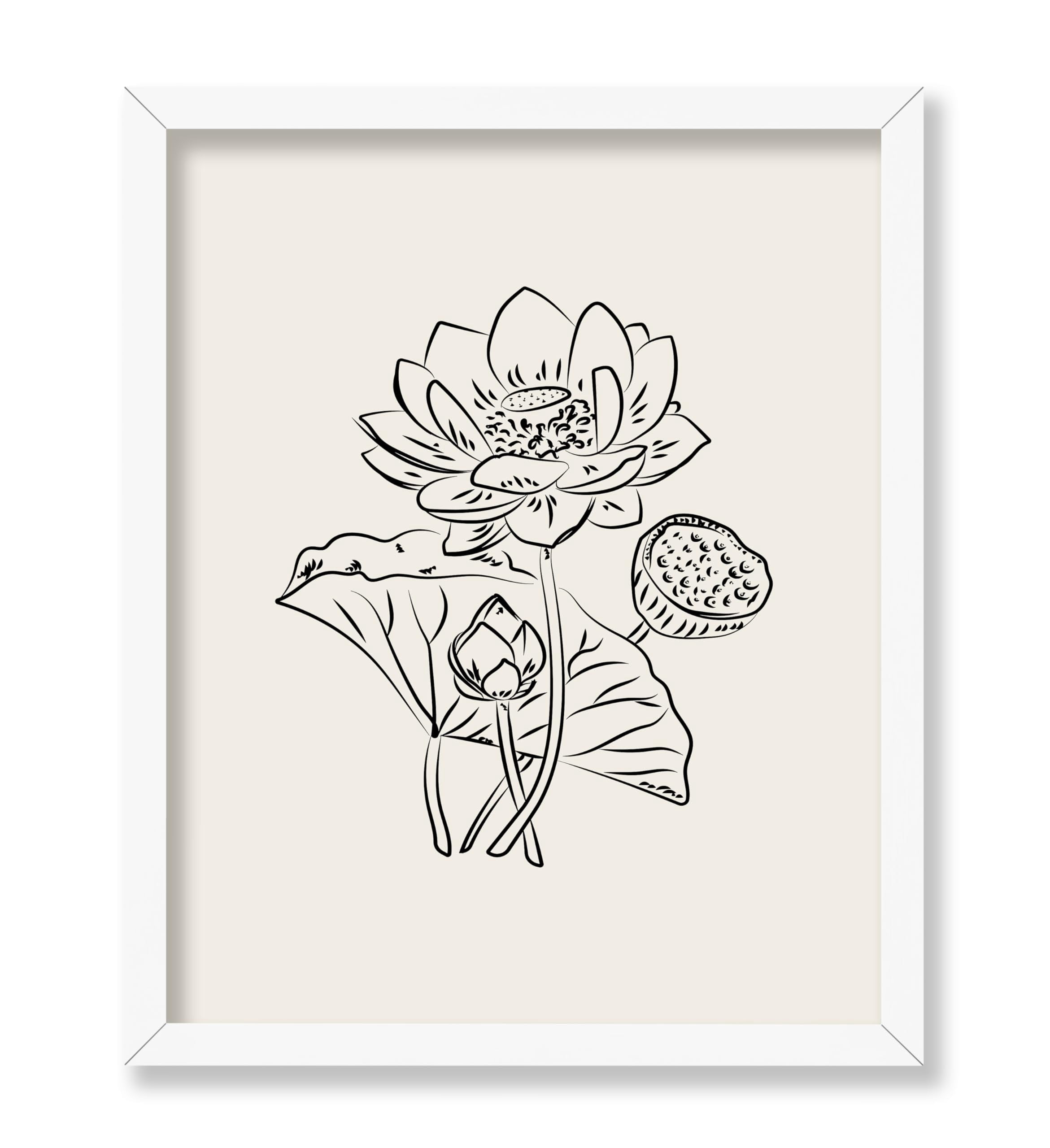 Poster Master Water Lily Poster - Retro Flower Print - Floral Art ...
