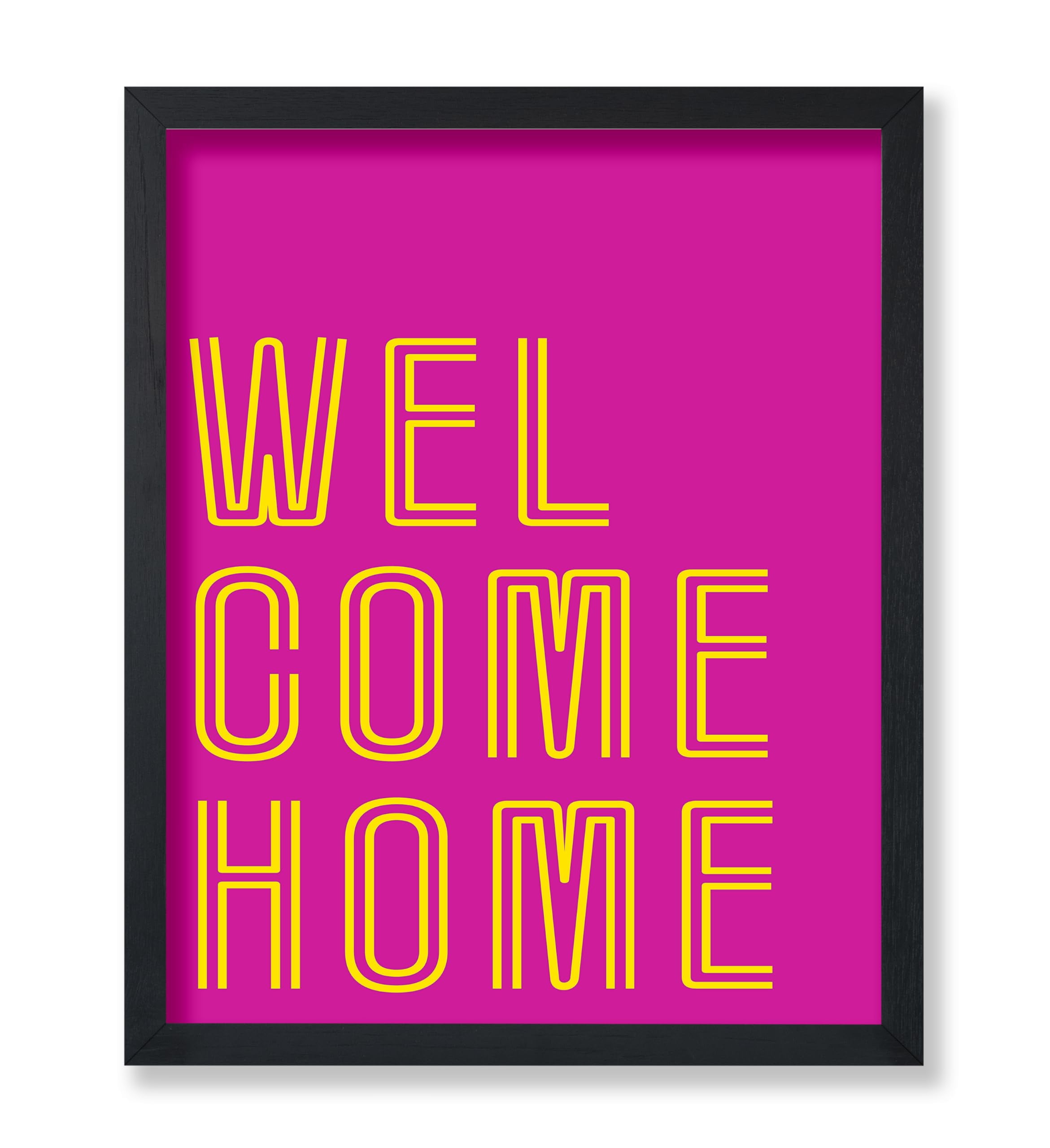 Poster Master Welcome Home Poster - Greeting Print - Typography Art ...