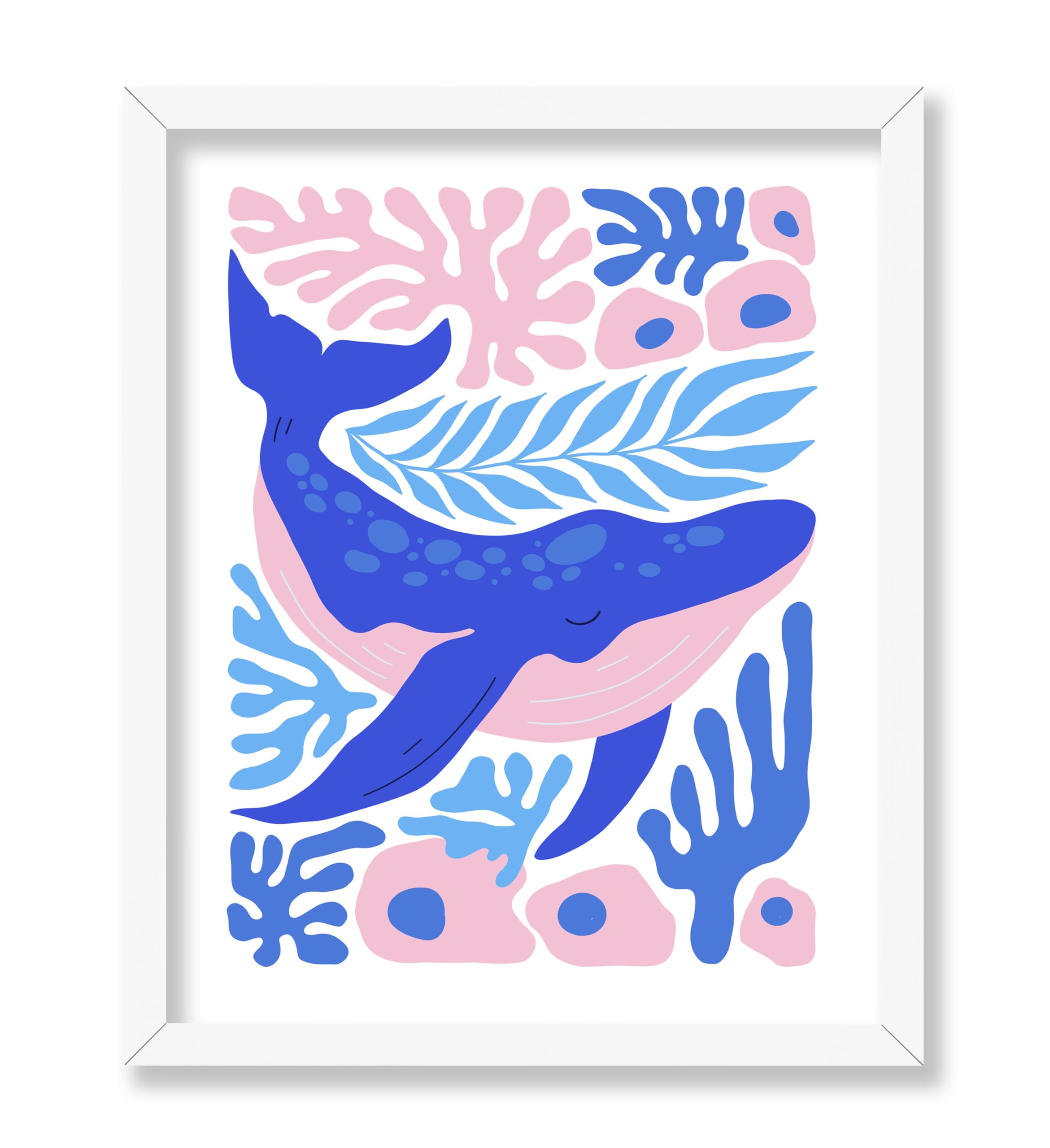 Poster Master Whale Poster - Retro Aquatic Print - Marine Life Art ...
