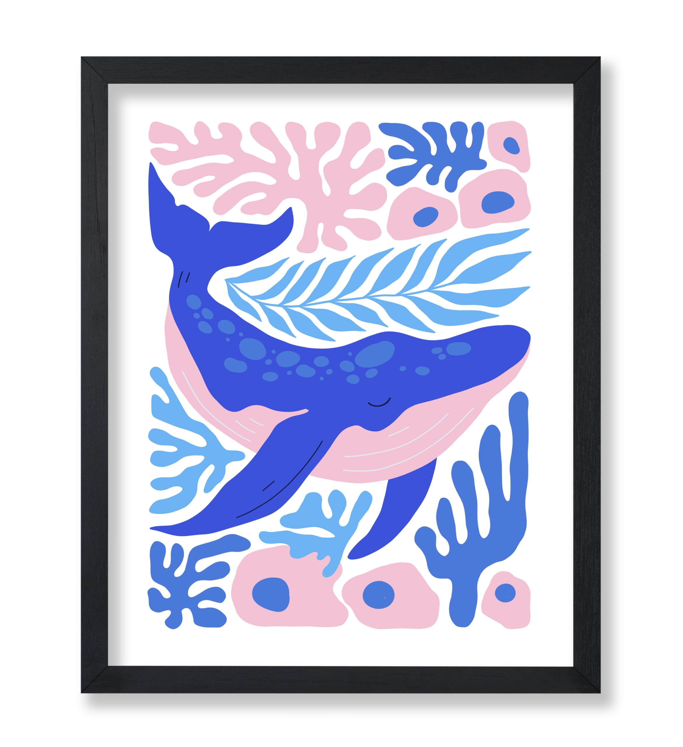 Poster Master Whale Poster - Retro Aquatic Print - Marine Life Art ...