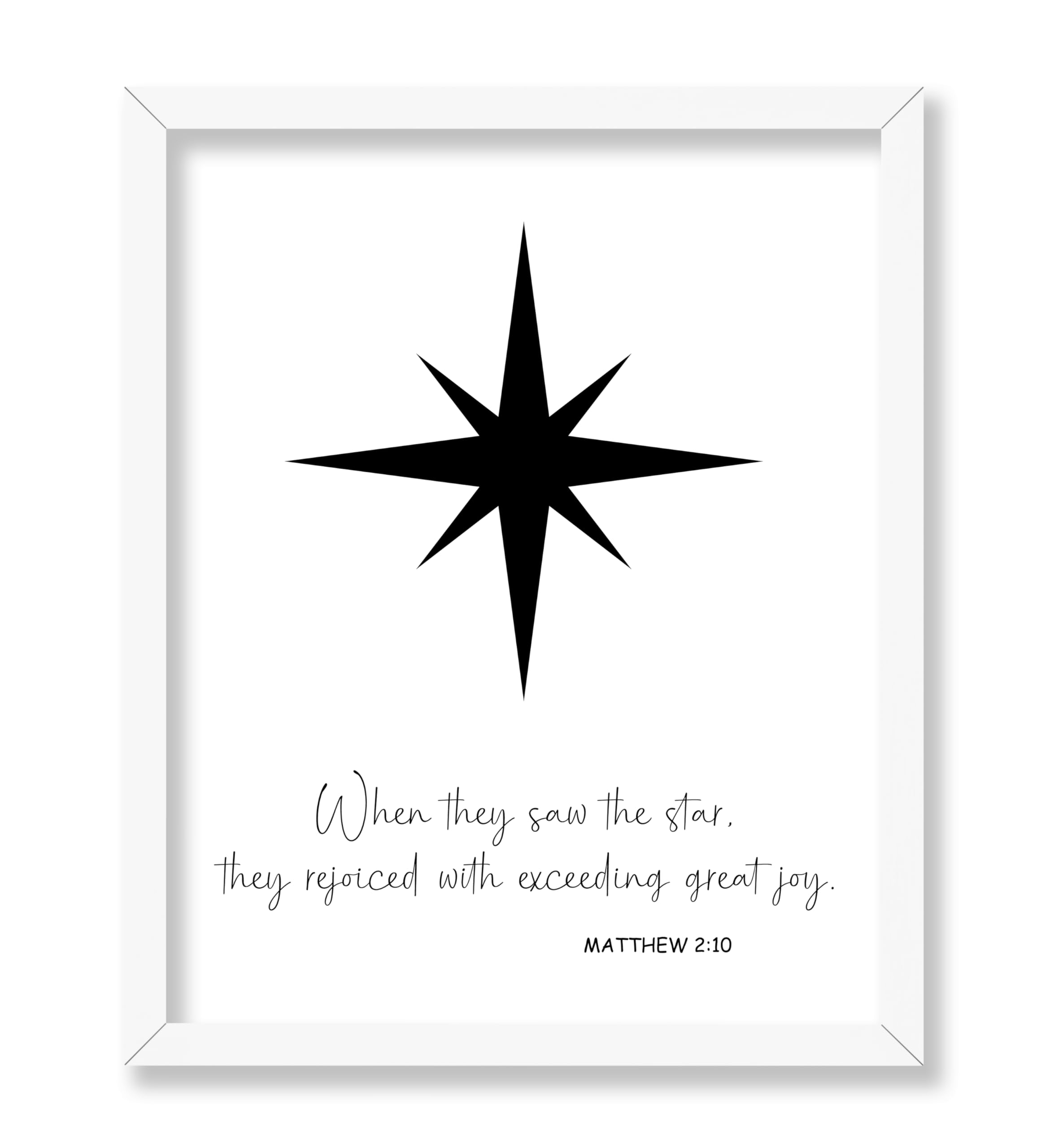 Poster Master When They Saw The Star Poster - Scripture Print ...