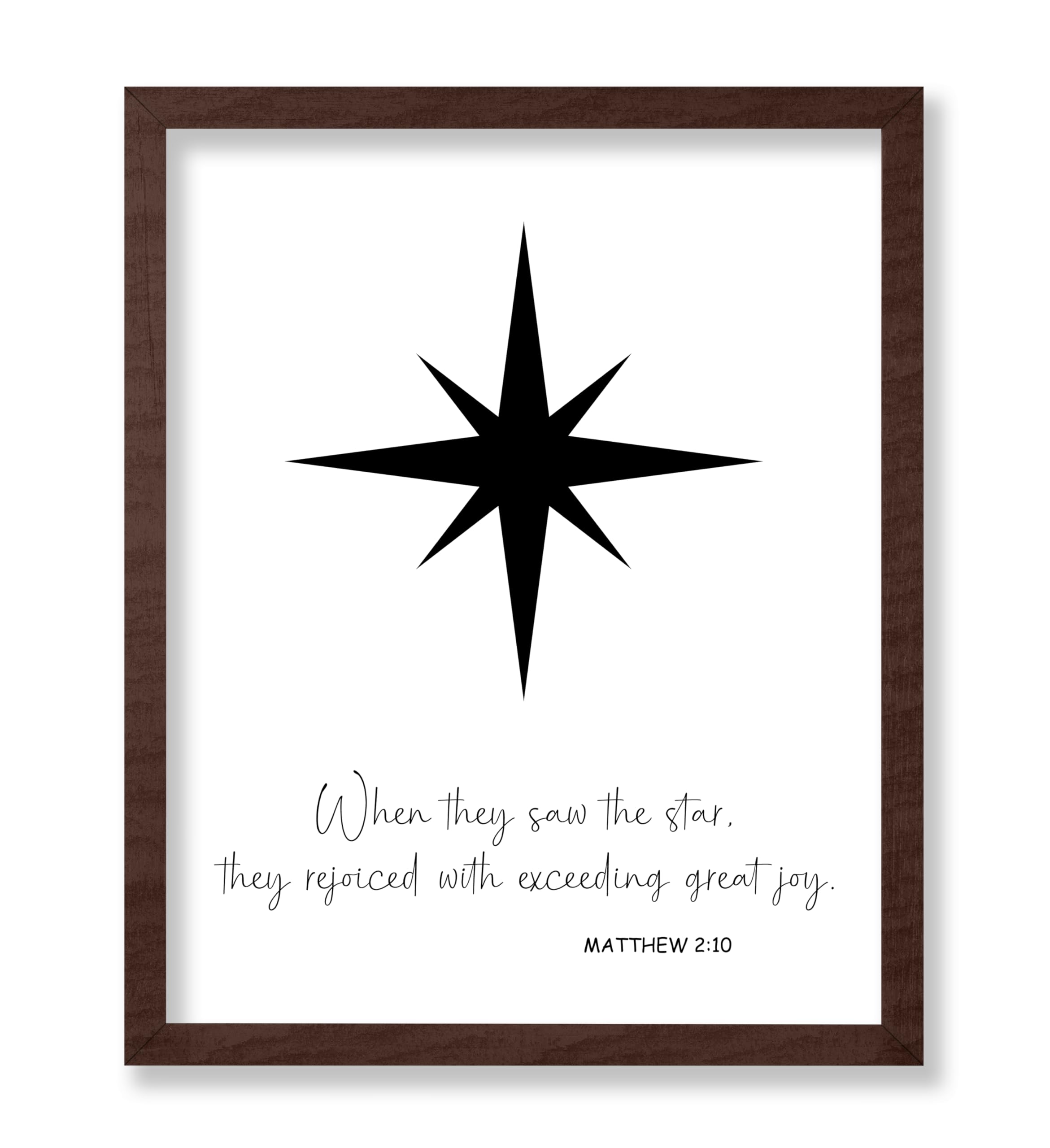 Poster Master When They Saw The Star Poster - Scripture Print ...