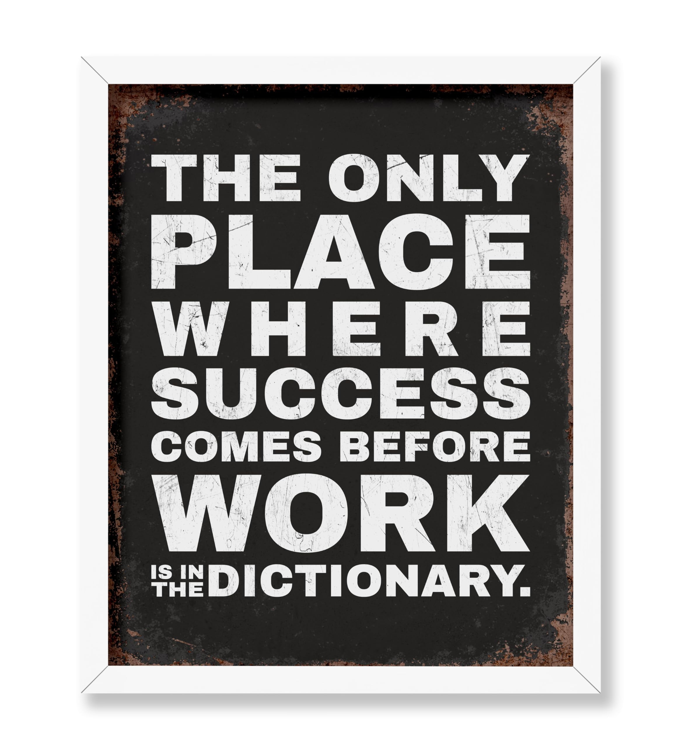 Poster Master Where Success Comes Before Work Poster - Black ...