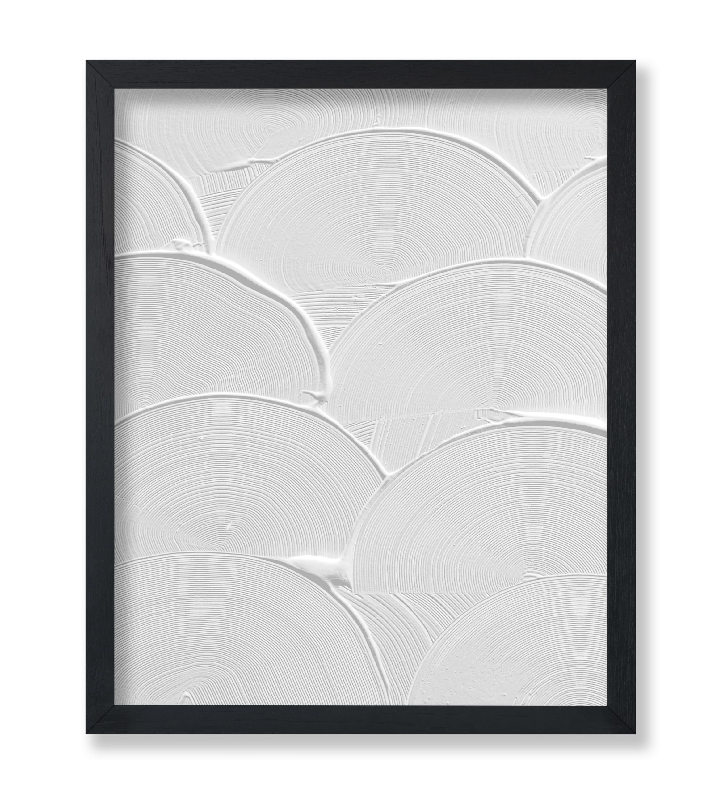 Poster Master White Curve Brush Stroke Poster - Textured Line Print ...