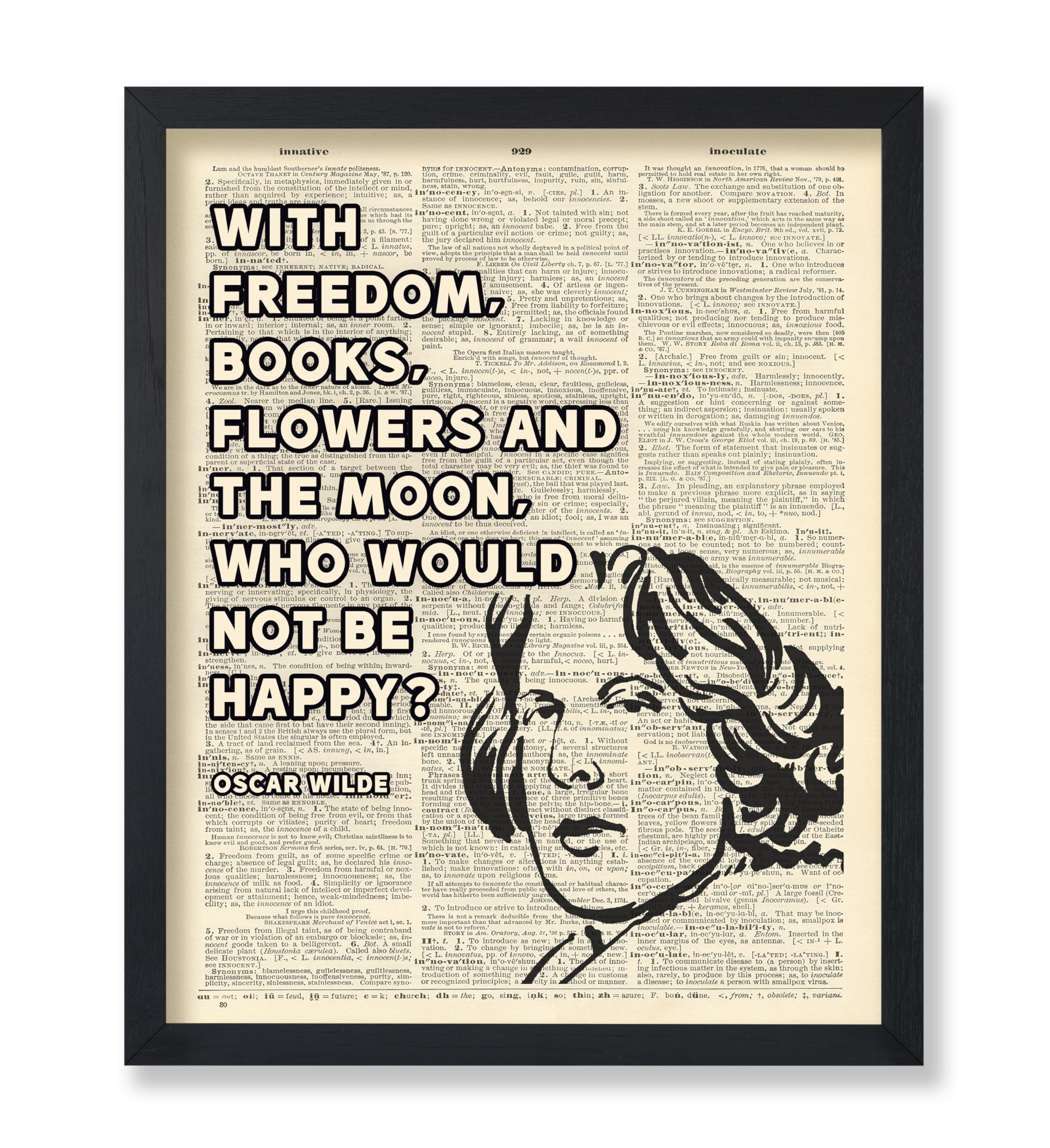 Poster Master Who Would Not Be Happy Poster - Oscar Wilde Quotes Print ...
