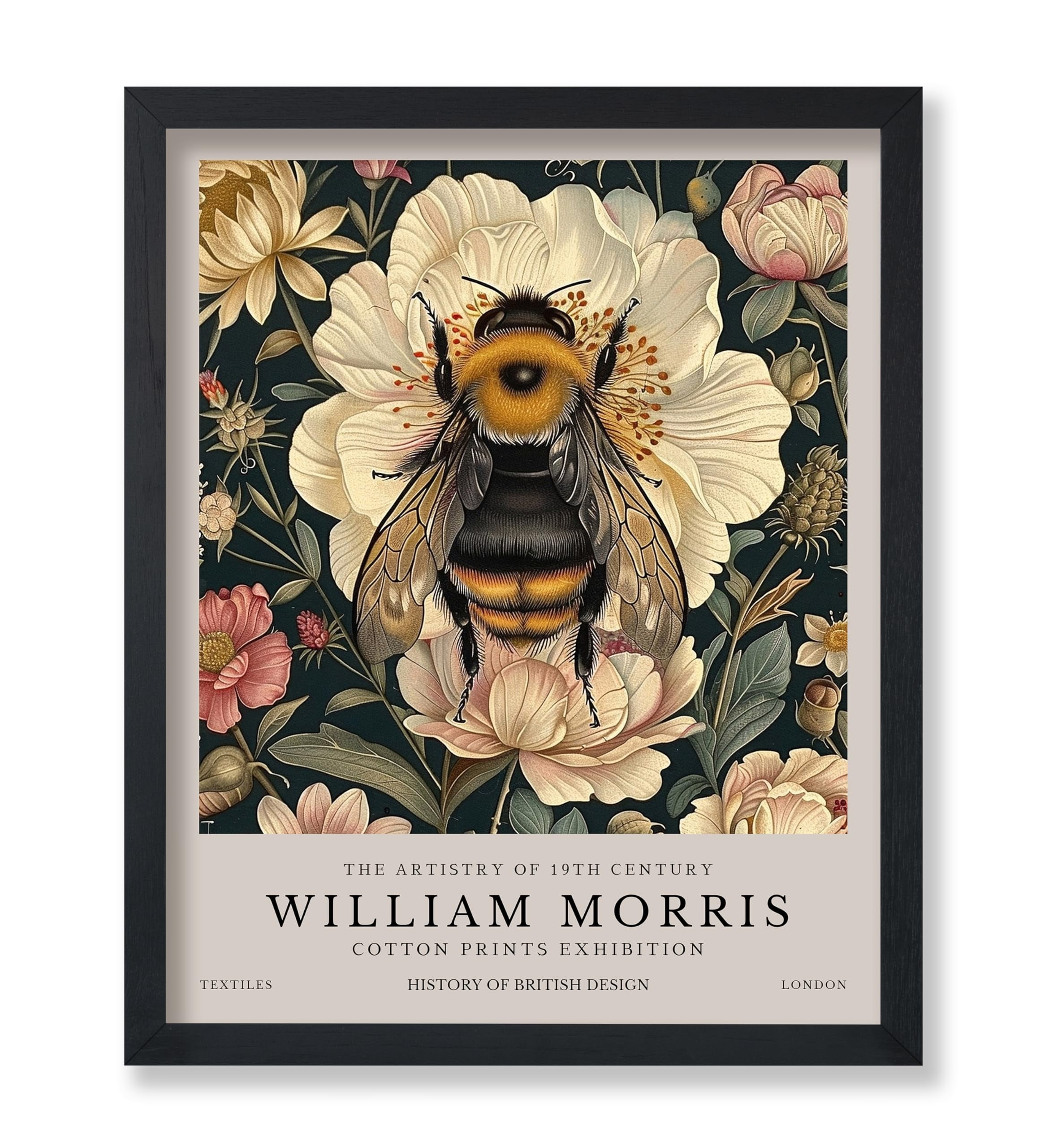 Poster Master William Morris Poster - Bumble Bee Print - Flower Art ...