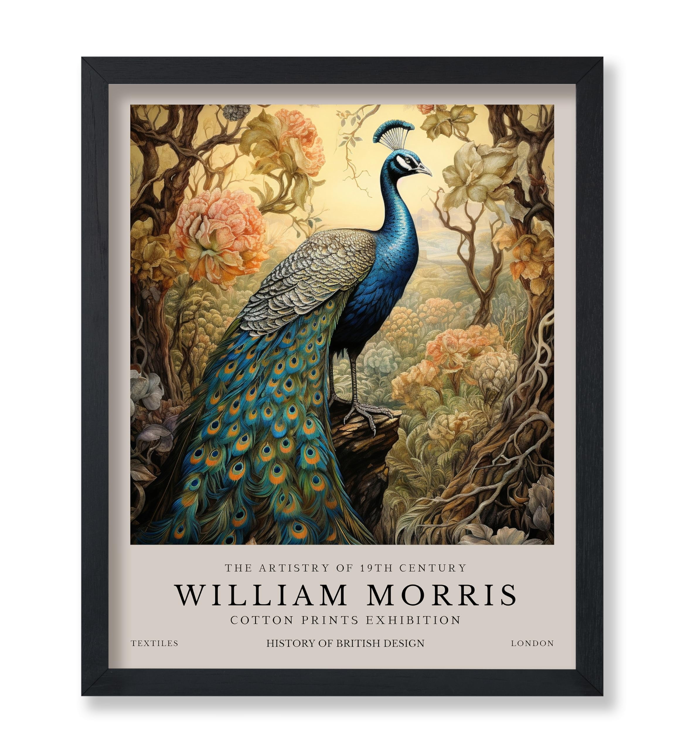 Poster Master William Morris Poster - Peacock Print - Forest Art ...