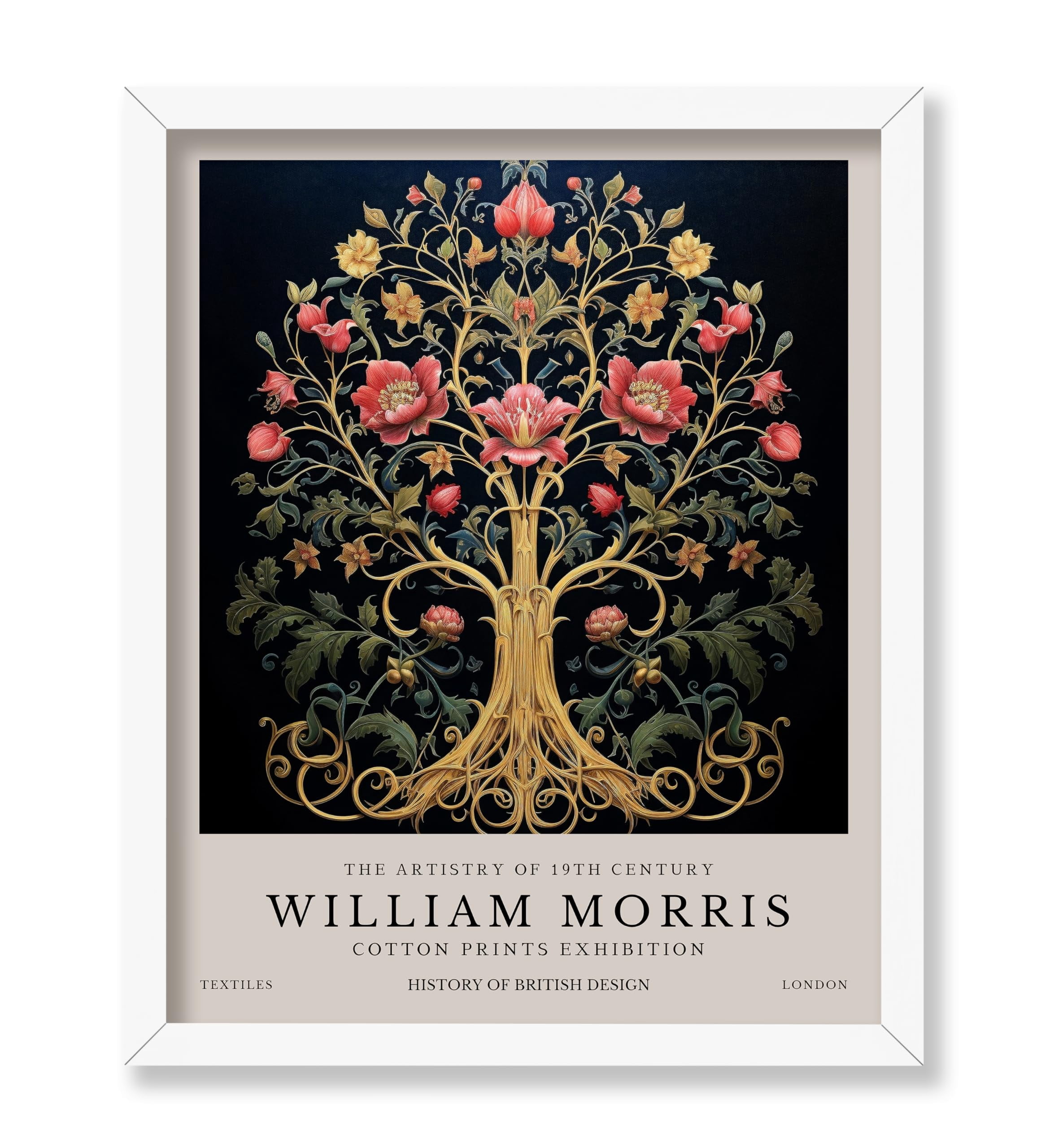 Poster Master William Morris Poster - Tree of Life Print - Flower Art ...