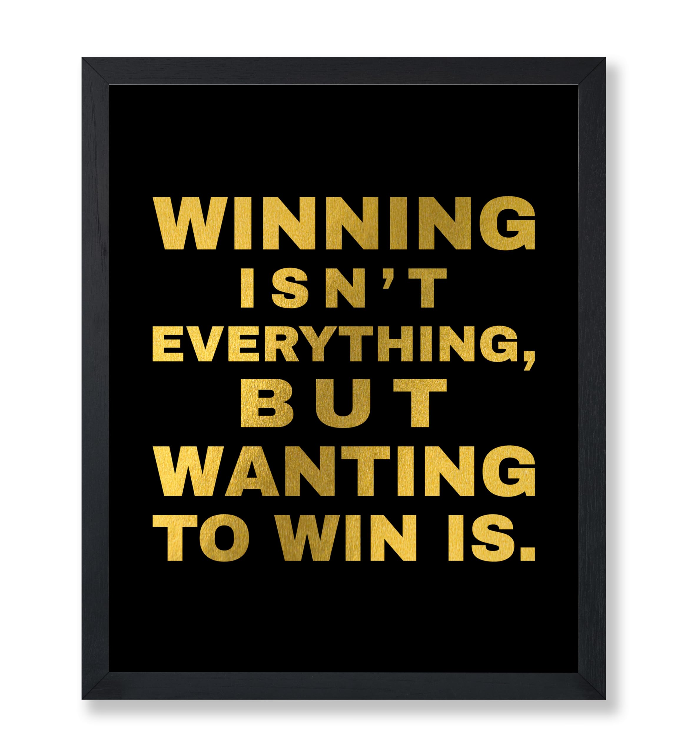 Poster Master Winning Isn't Everything Poster - Gold Victory Print ...