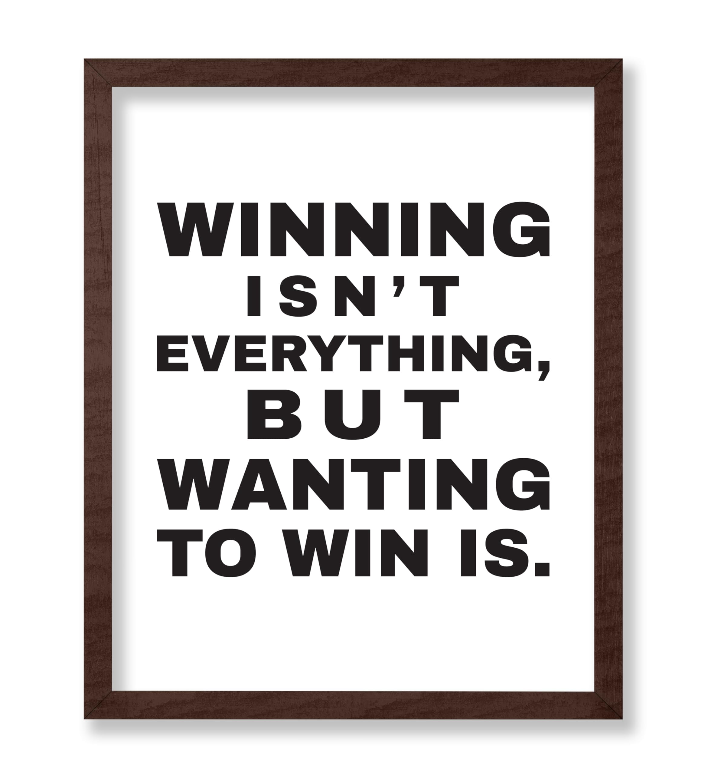 Poster Master Winning Isn't Everything Poster - White Victory Print ...