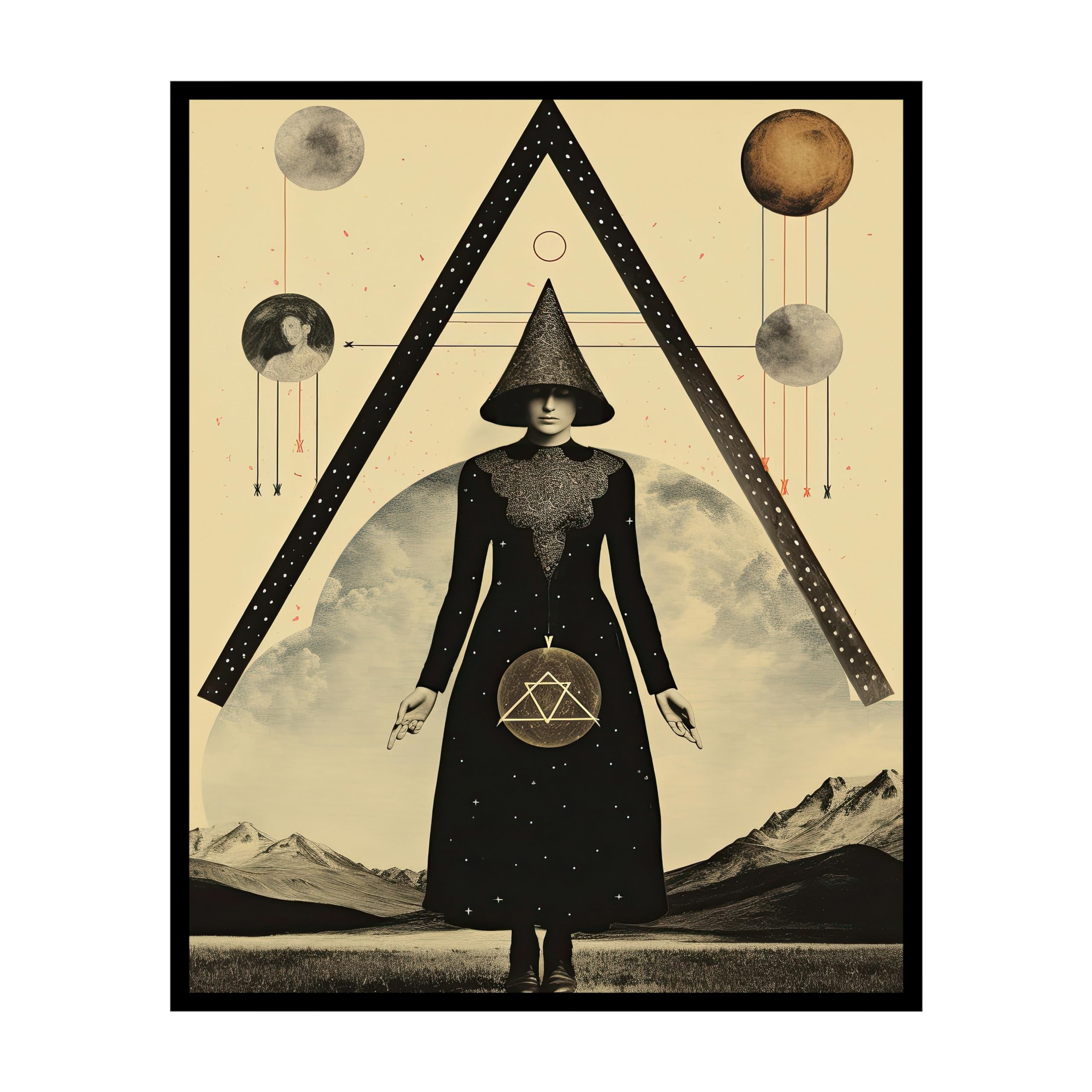 Poster Master Witch Poster - Occult Print - Trippy Art - Surreal Art ...