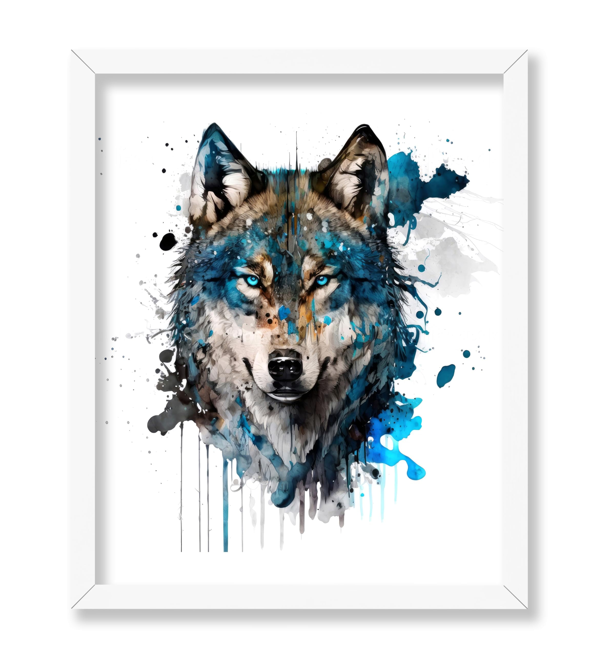 Poster Master Wolf Poster - Arctic Wolf Print - Watercolor Art ...