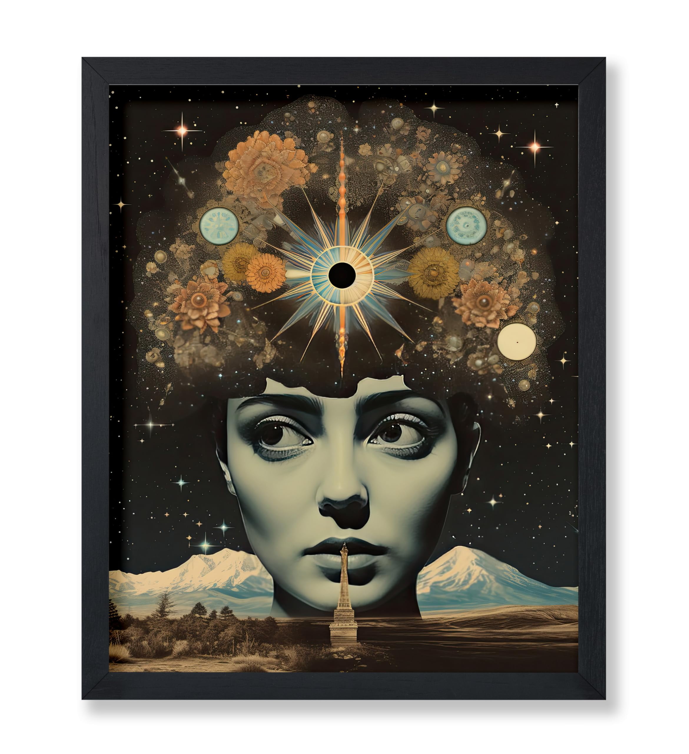 Poster Master Woman Portrait Poster - Psychedelic Print - Weird Surreal ...
