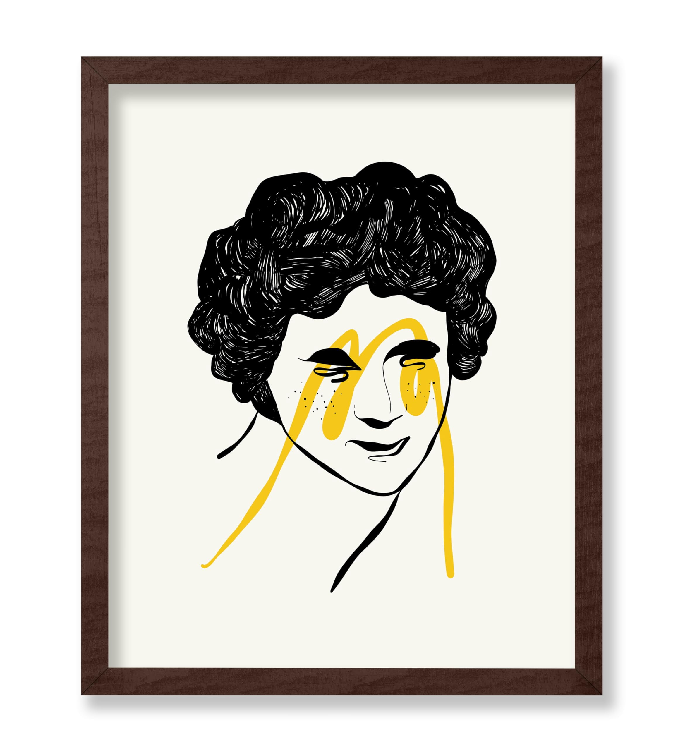 Poster Master Woman Portrait Poster - Retro Abstract Print - Trendy Art ...