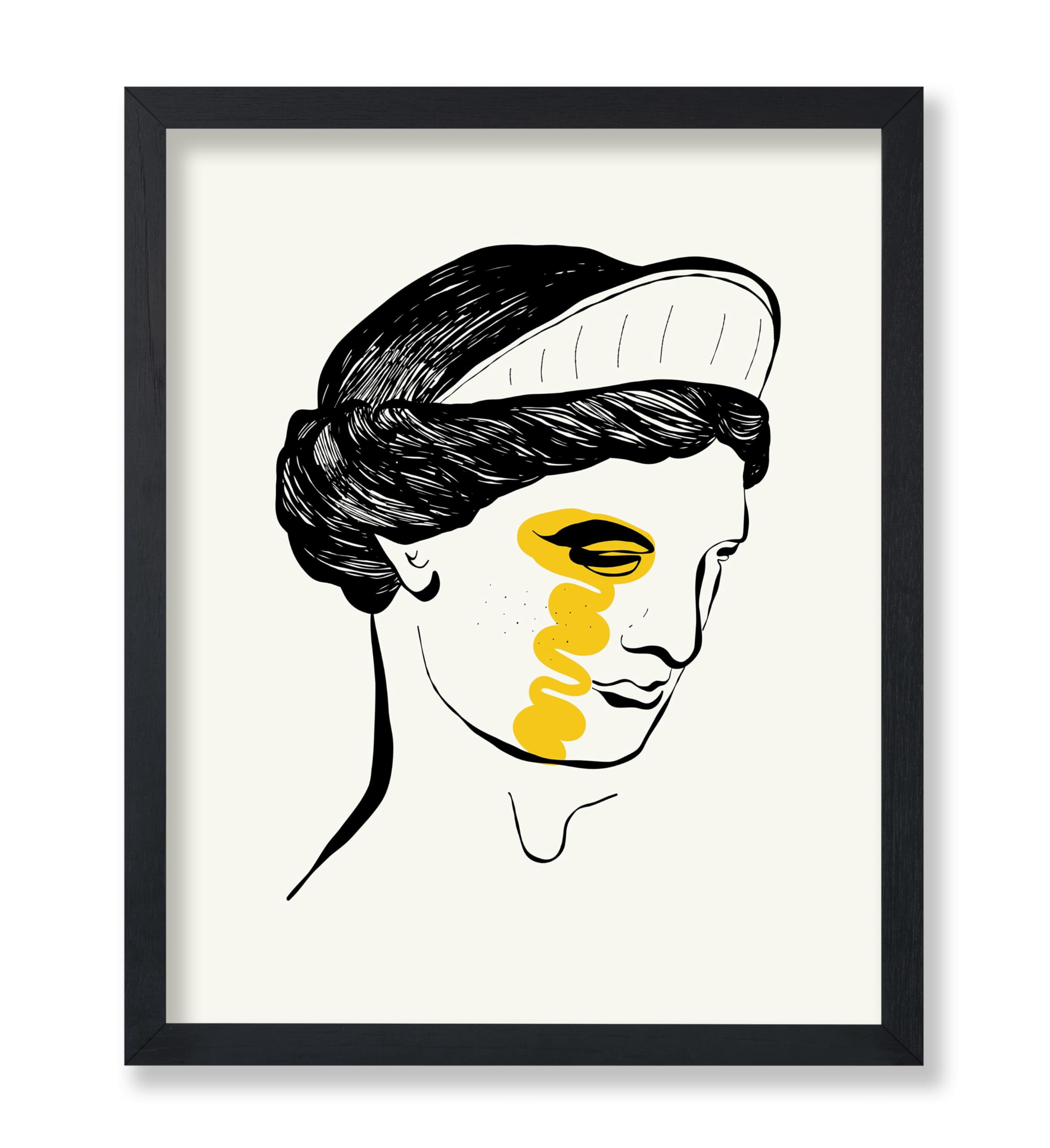Poster Master Woman Portrait Poster - Retro Drawing Print - Trendy Art ...