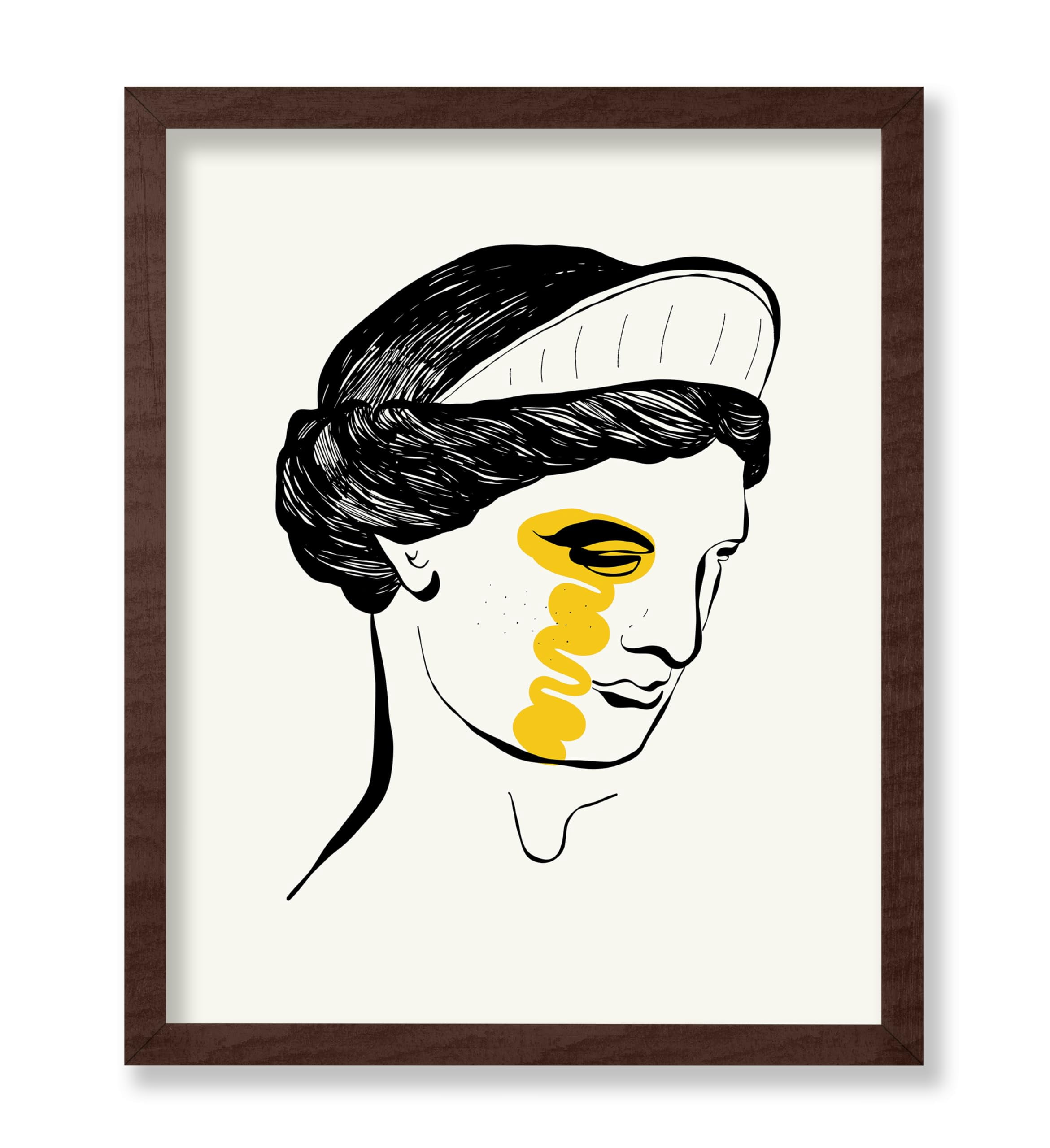 Poster Master Woman Portrait Poster - Retro Drawing Print - Trendy Art ...