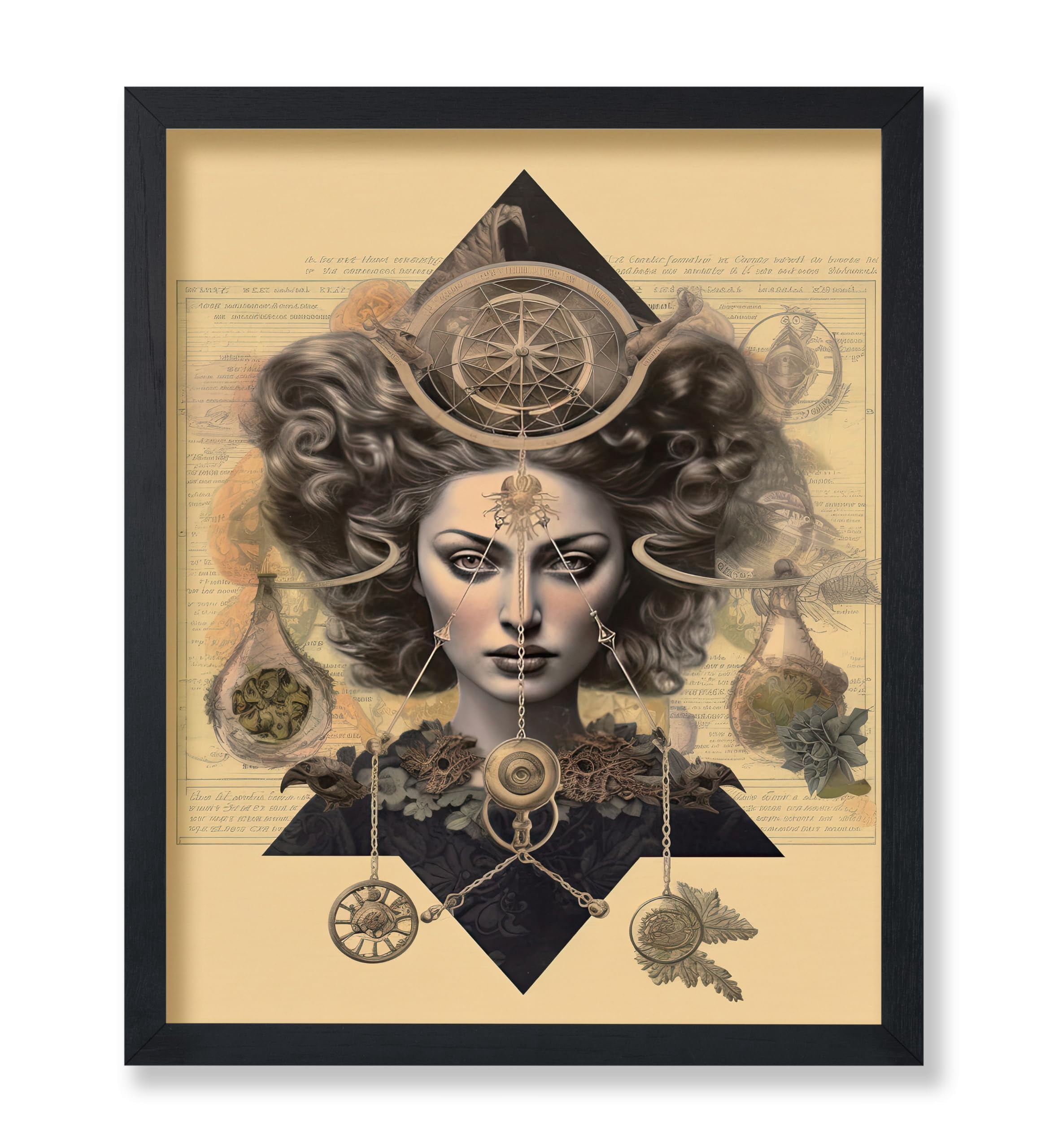 Poster Master Woman Portrait Poster - Surreal Print - Trippy Art ...