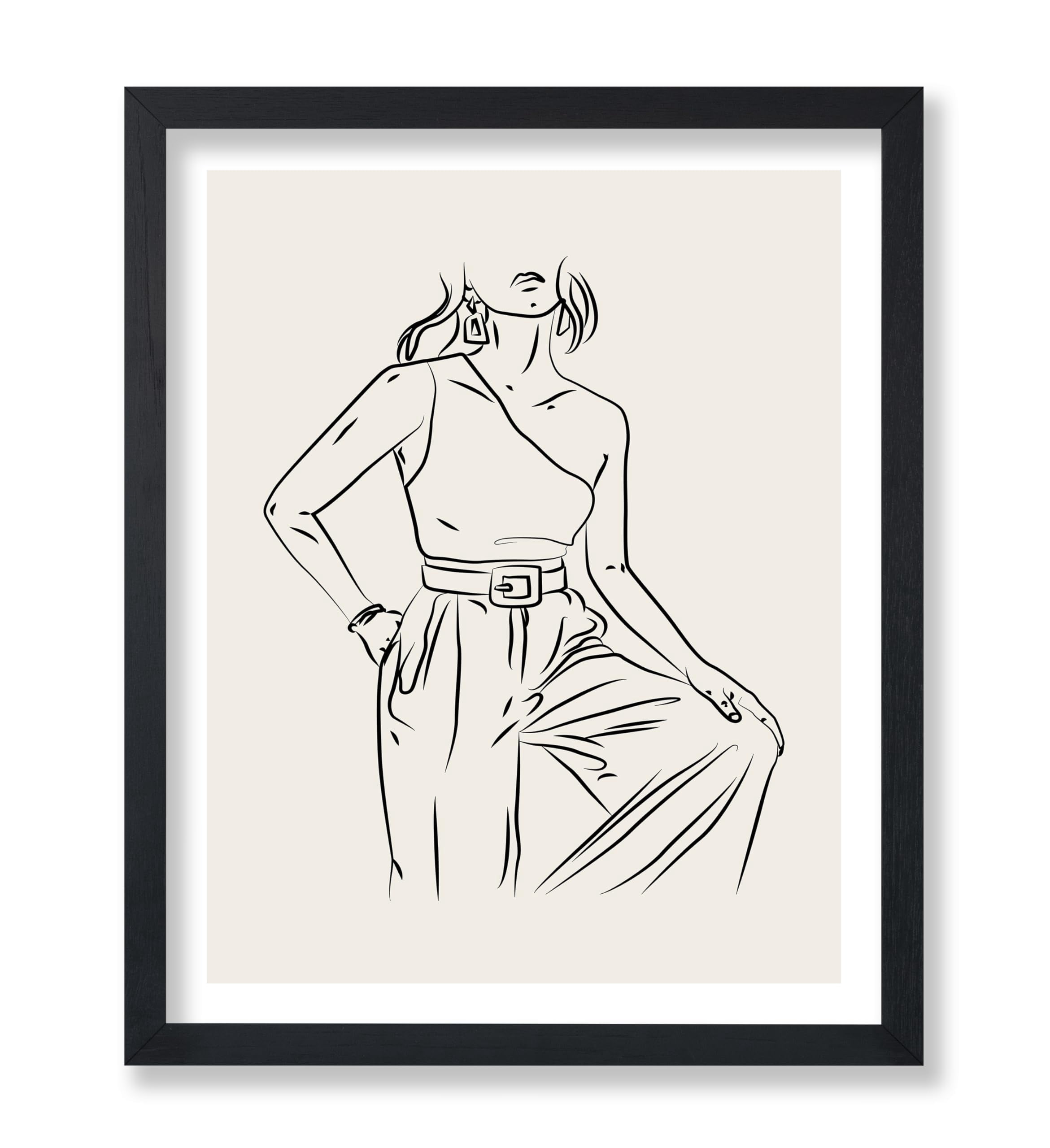 Poster Master Woman Poster - Retro Fashion Sketch Print - Girly Art ...