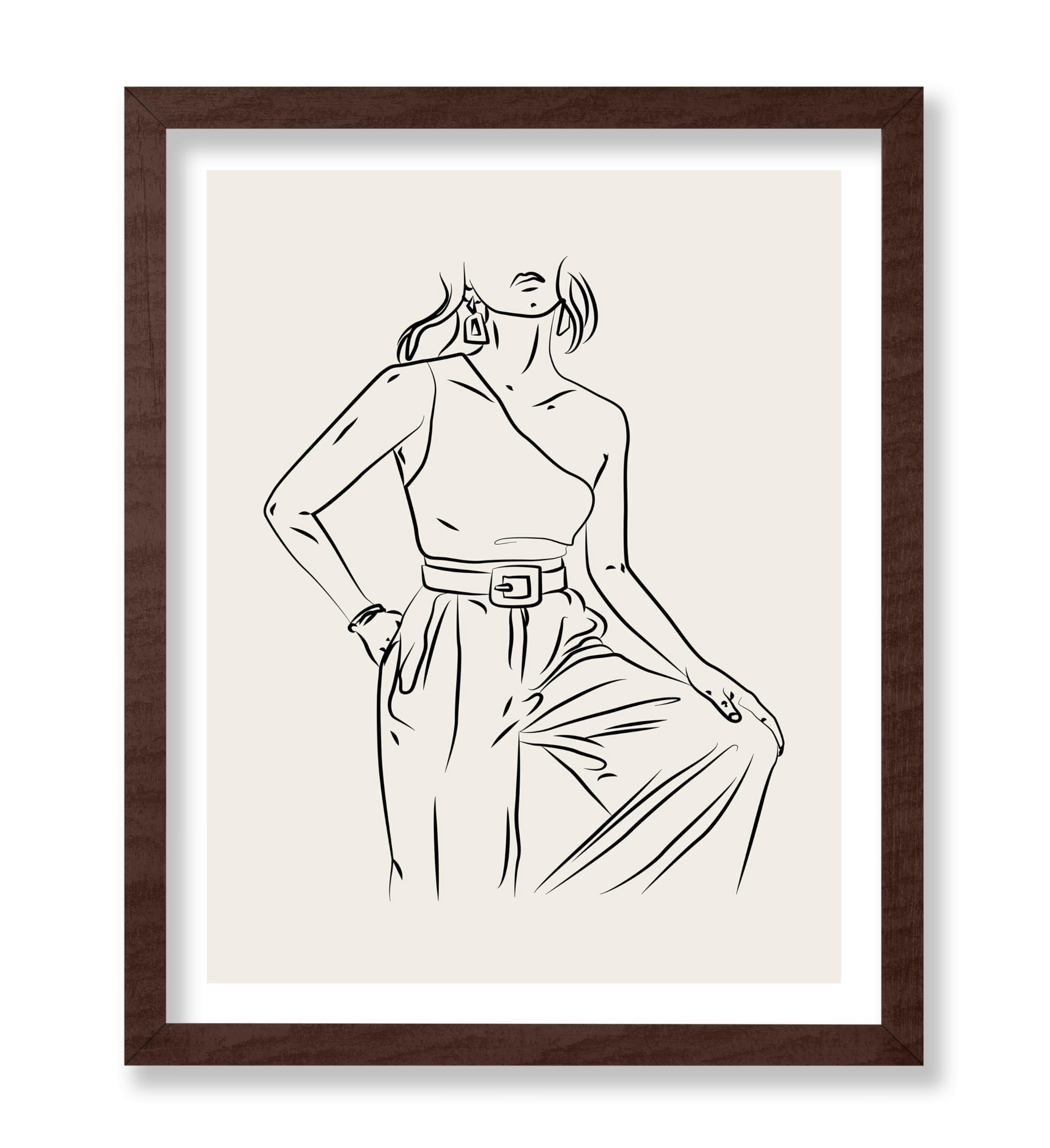 Poster Master Woman Poster - Retro Fashion Sketch Print - Girly Art ...