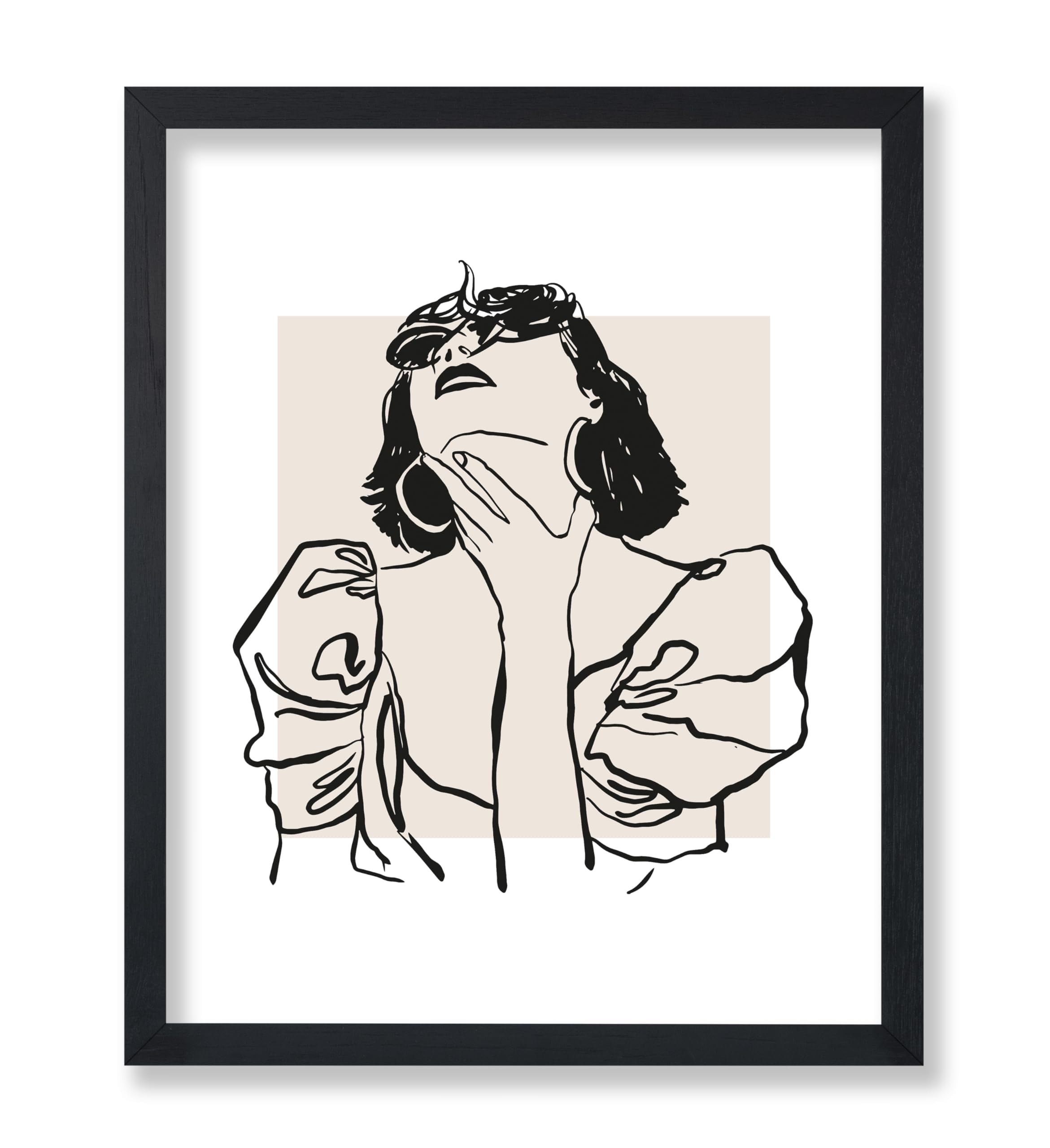 Poster Master Woman Poster - Retro Fashion Sketch Print - Girly Art ...