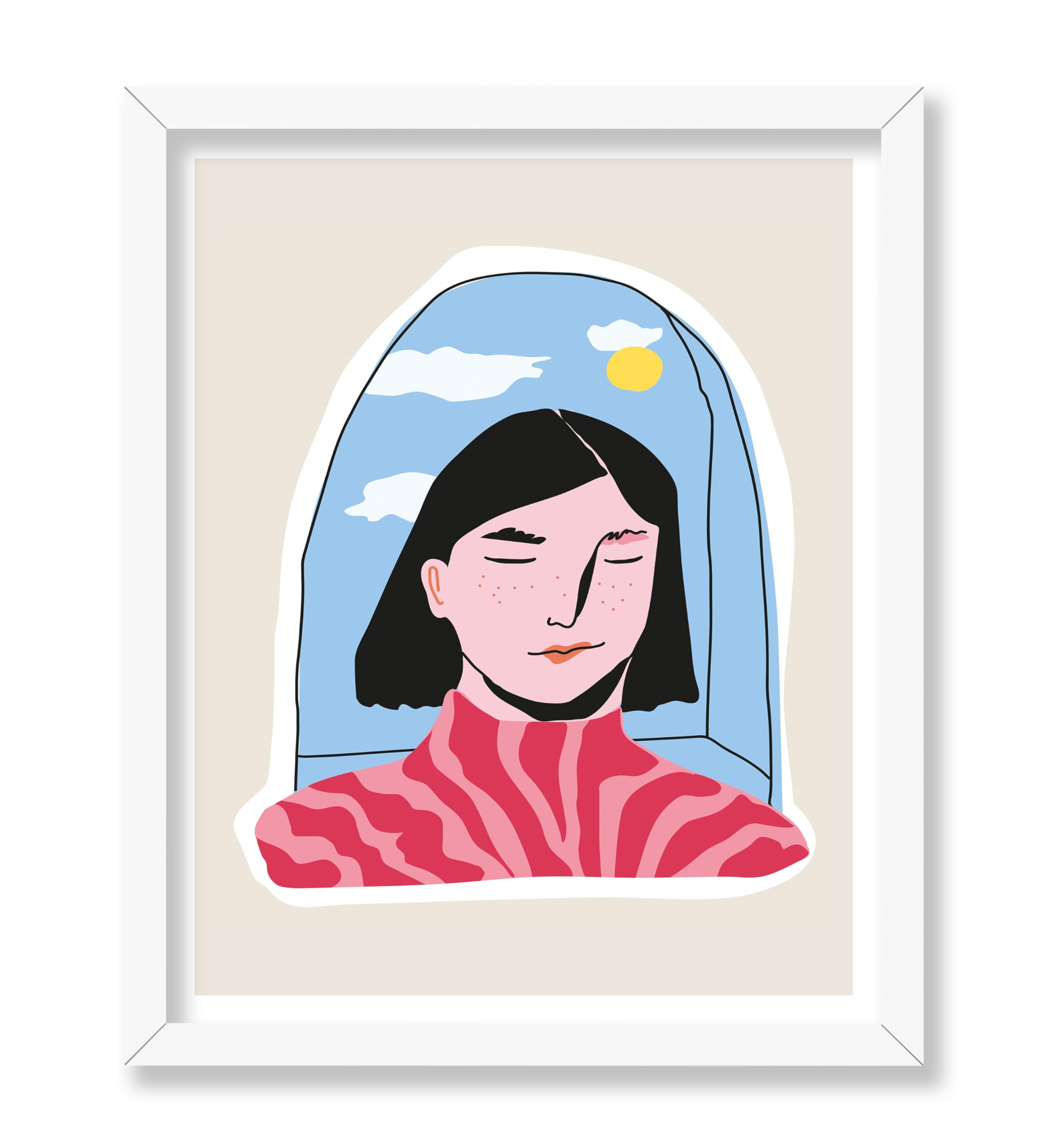 Poster Master Woman Poster - Retro Lady Portrait Print - Abstract Art ...