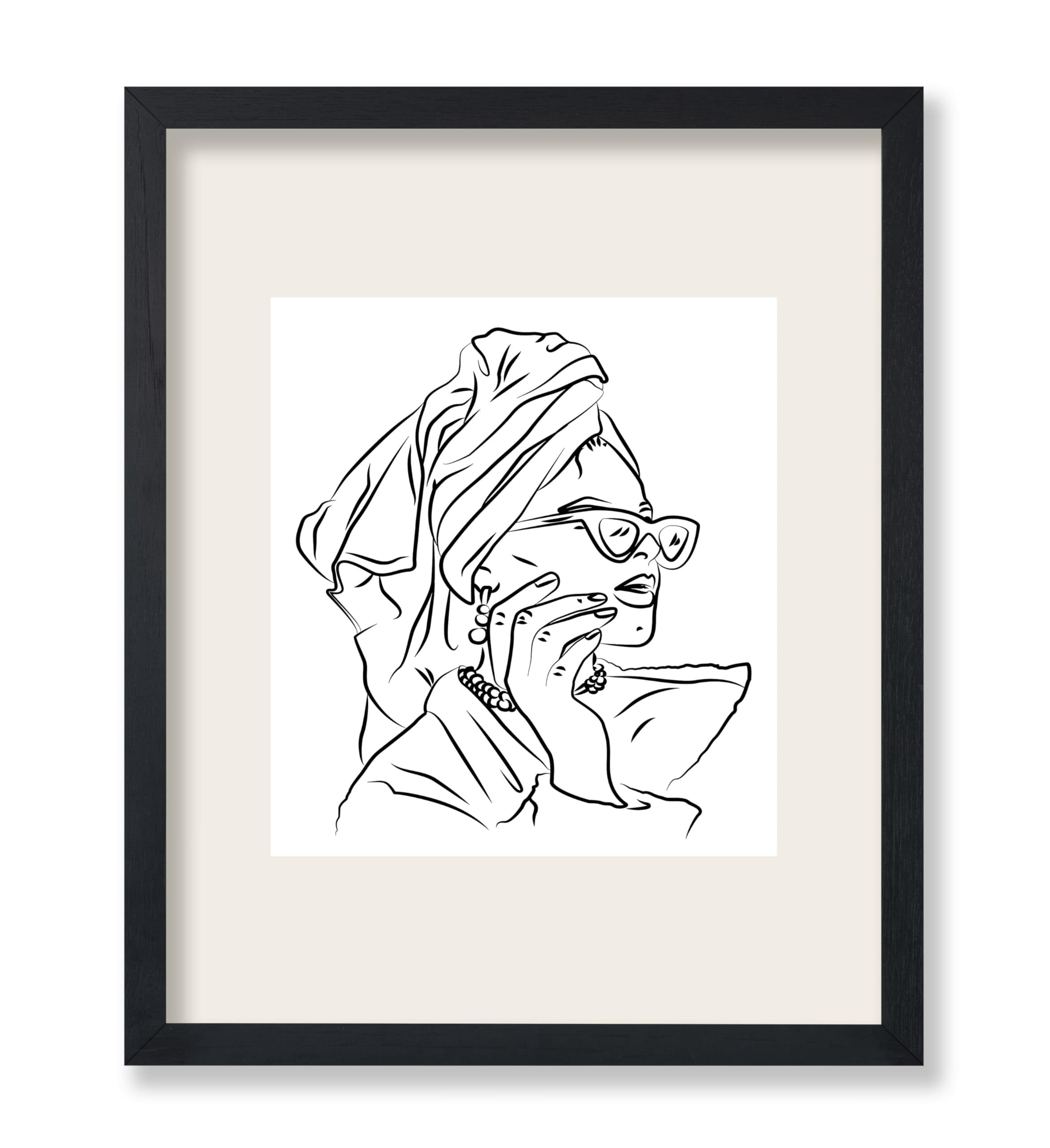 Poster Master Woman Poster - Retro Portrait Print - Fashion Art ...