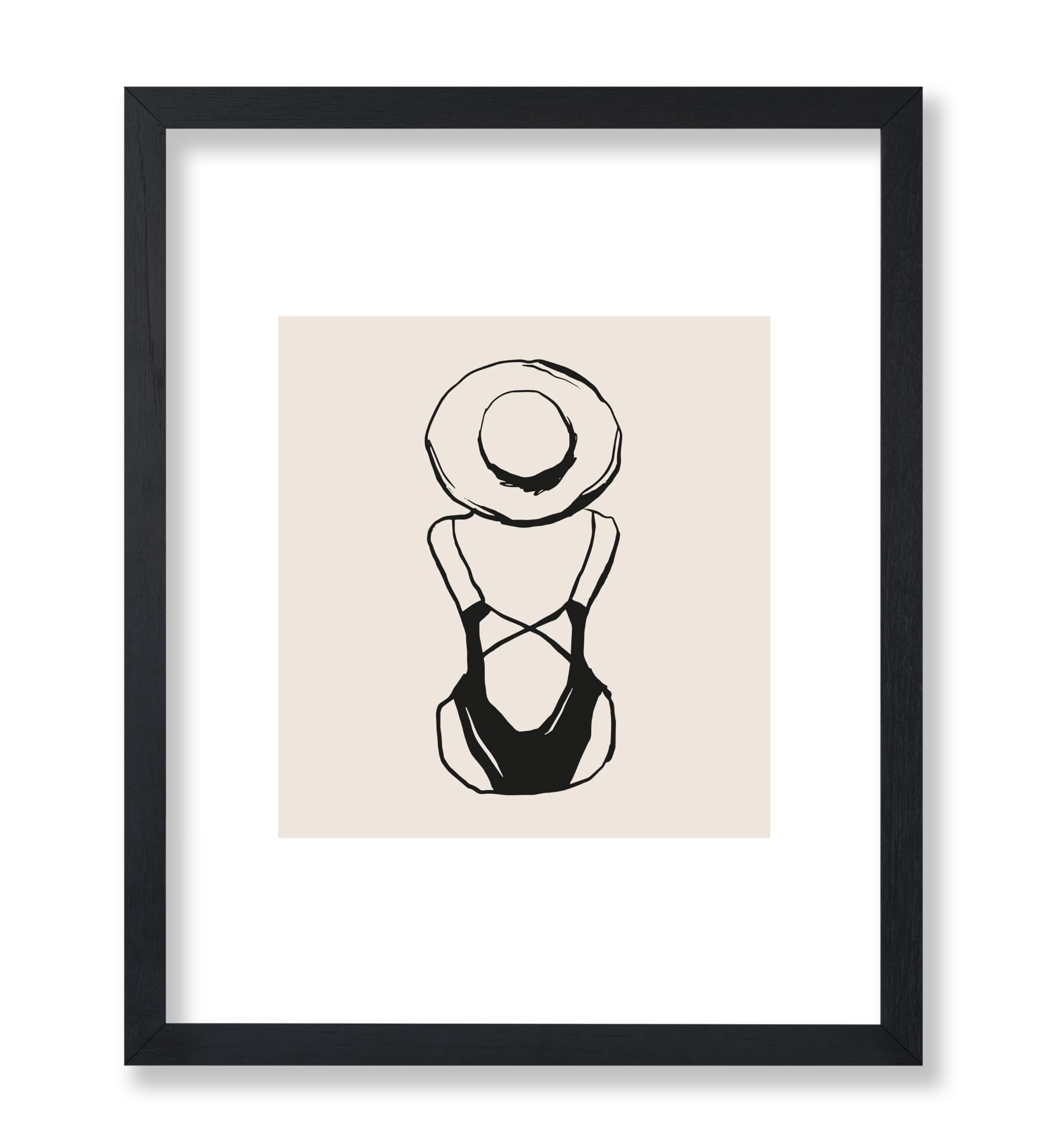 Poster Master Woman's Back Poster - Retro Swimsuit Print - Bikini Art ...