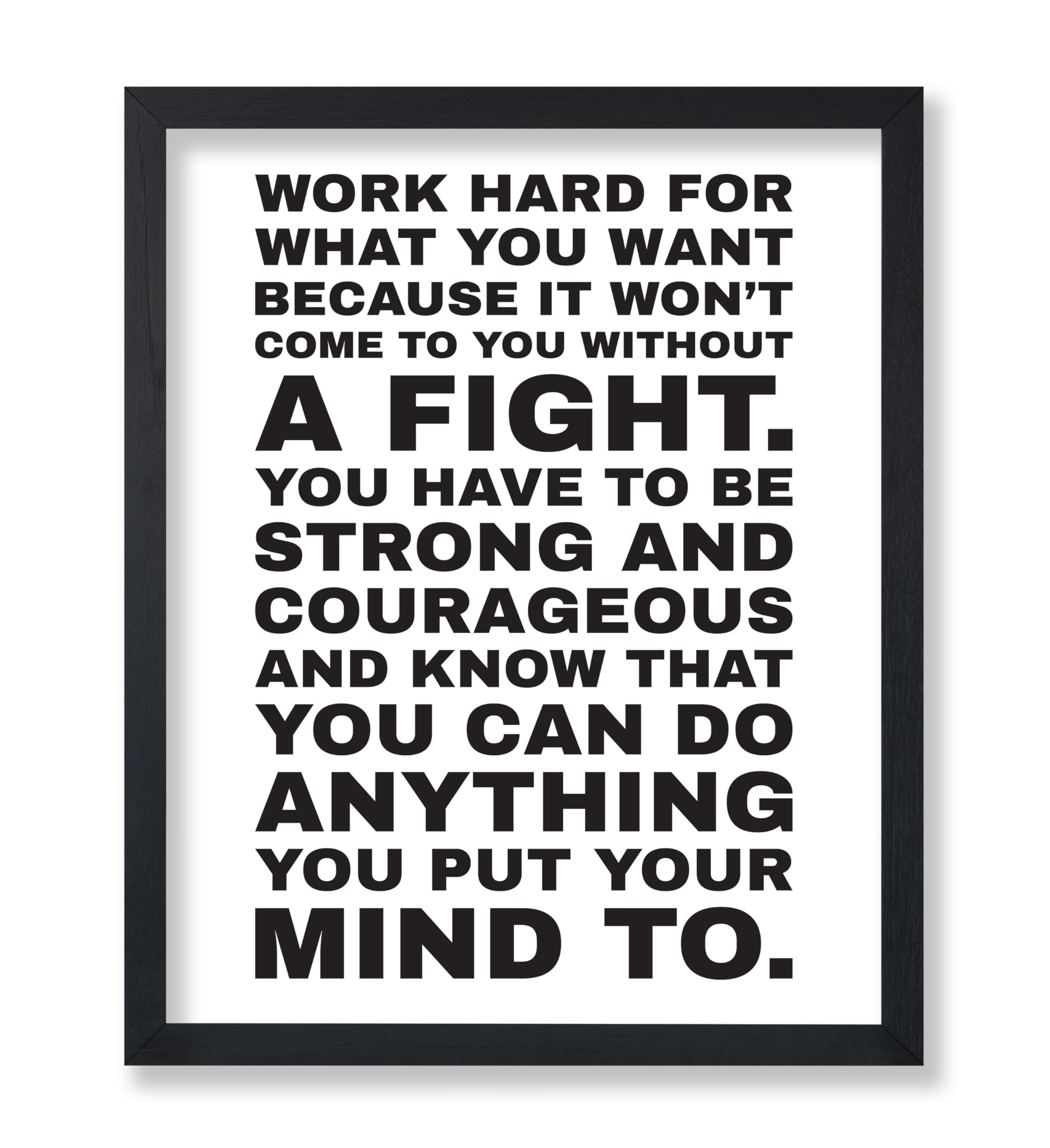Poster Master Work Hard For What You Want Poster - White Hard Work ...