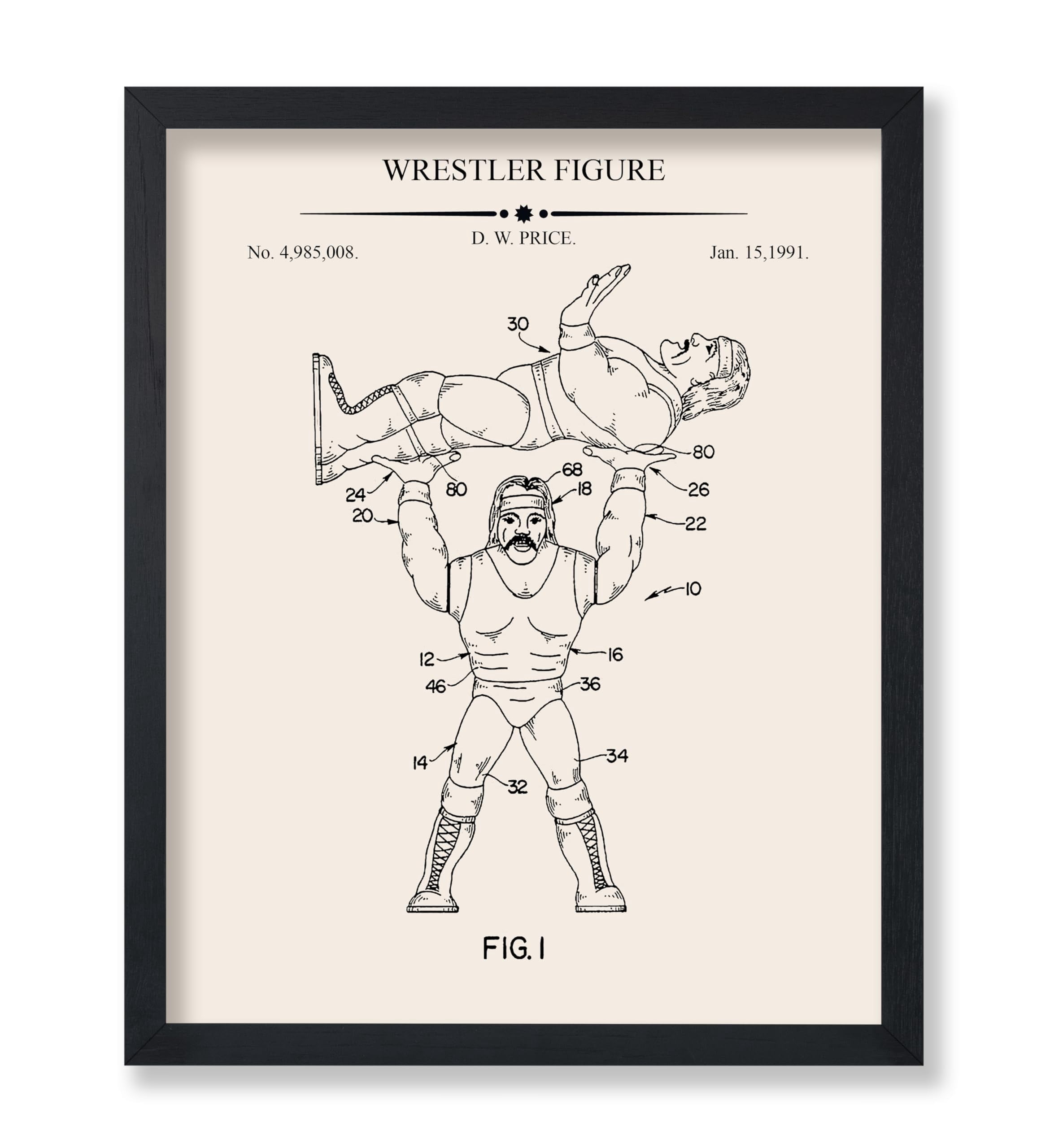 Poster Master Wrestling Blueprint Poster - Wrestling Action Figure ...