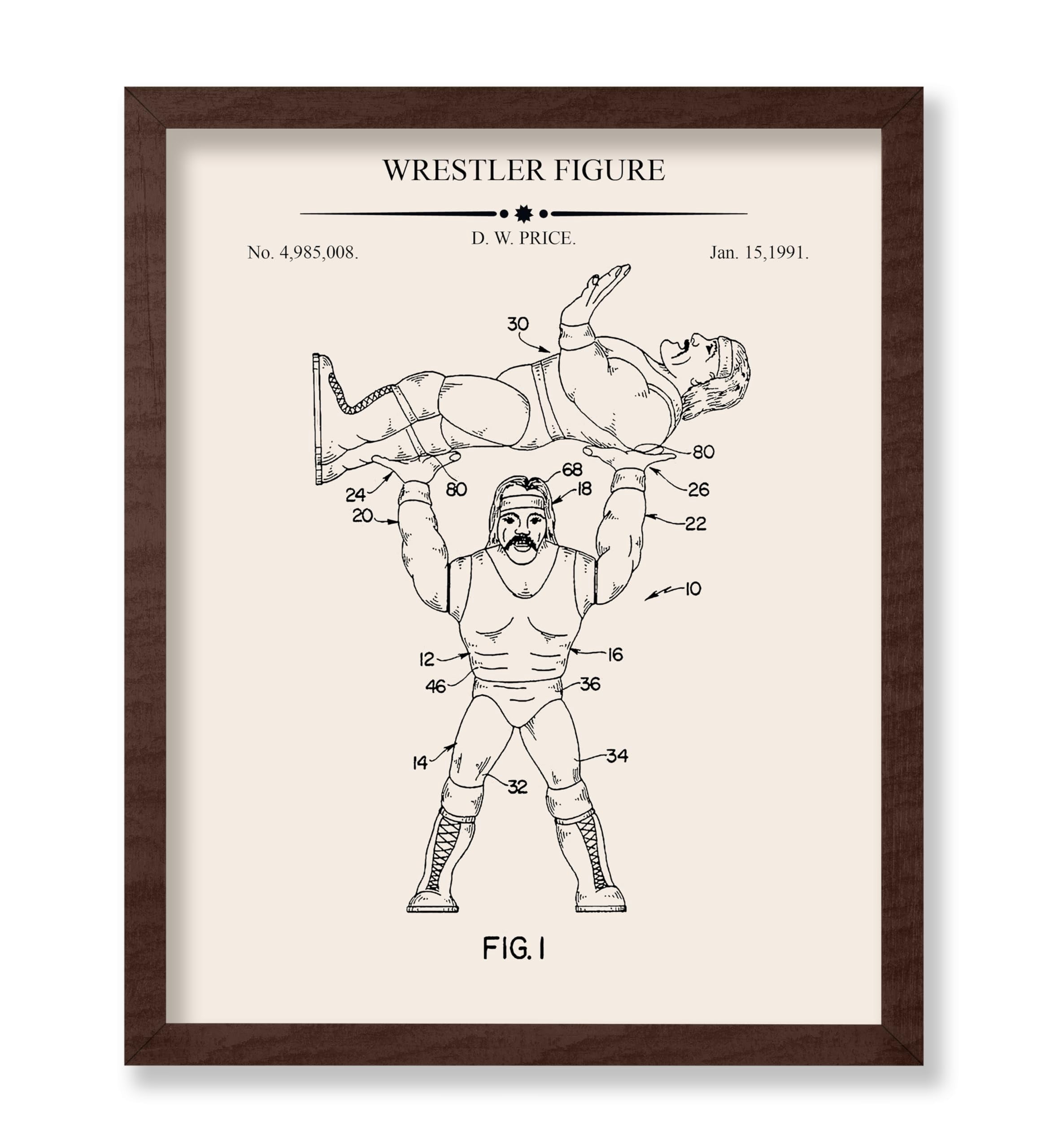 Poster Master Wrestling Blueprint Poster - Wrestling Action Figure ...