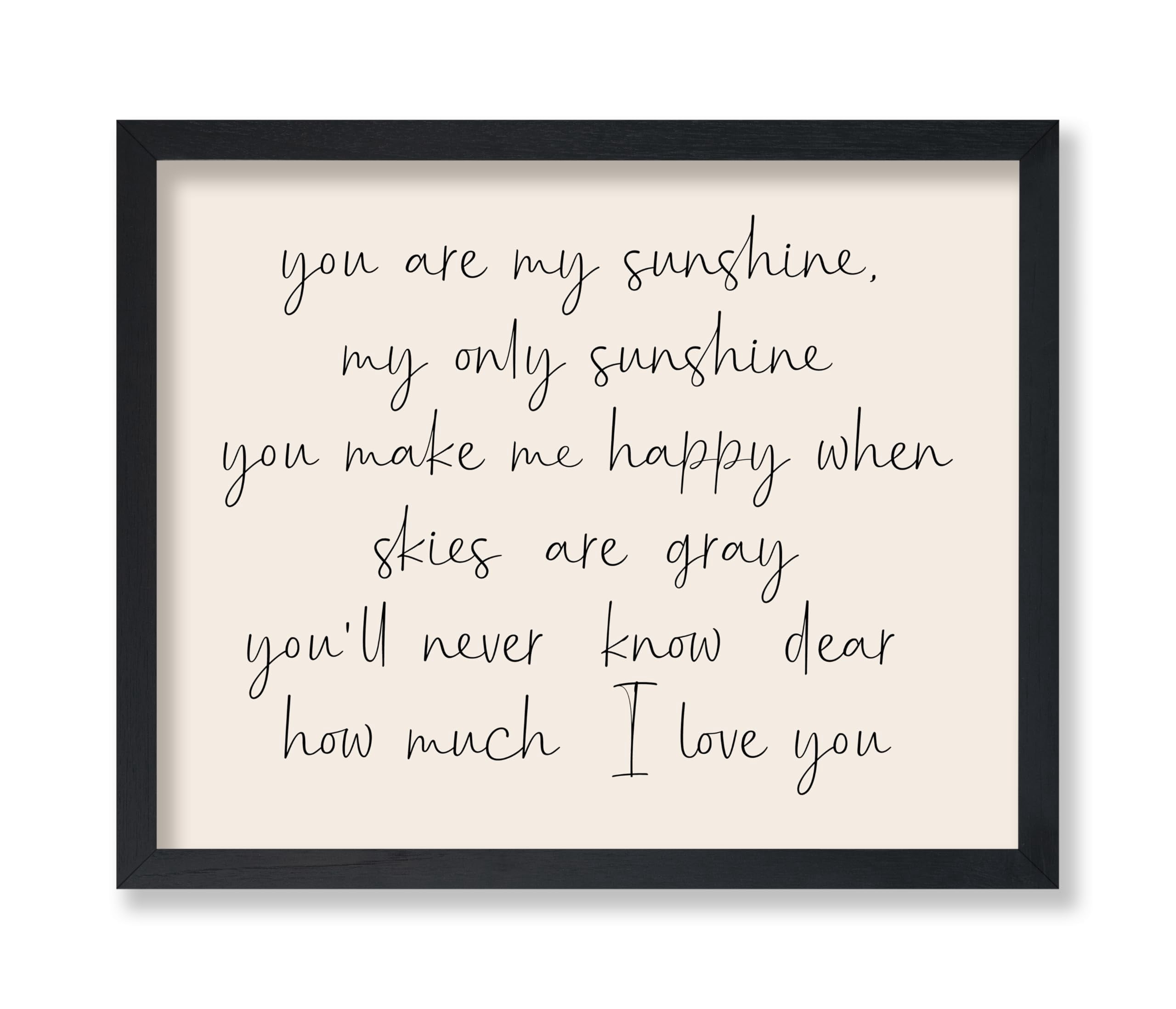 Poster Master You Are My Sunshine Poster - Typography Print - Sunshine ...
