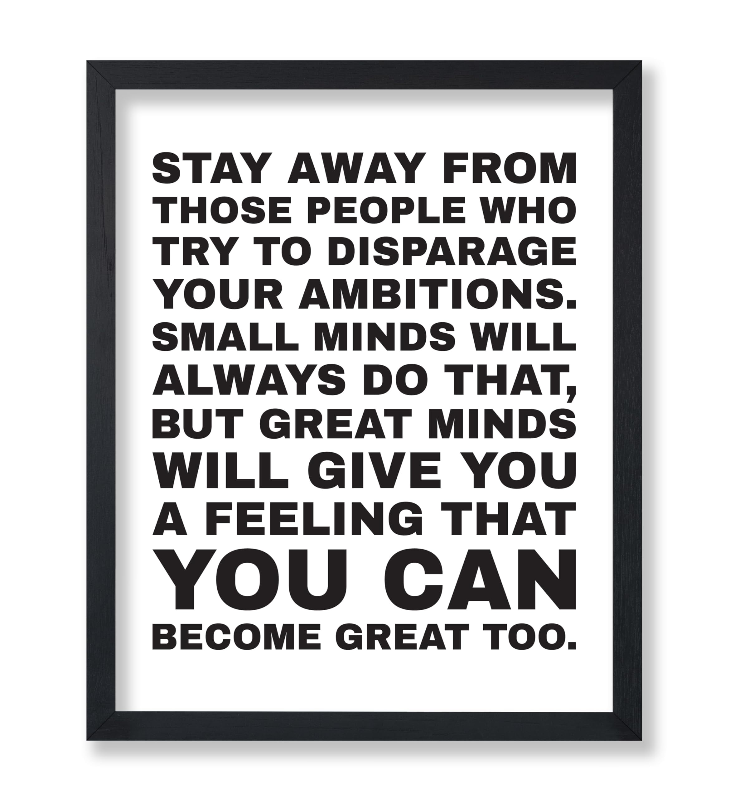 Poster Master You Can Become Great Poster - White Encouragement Print ...